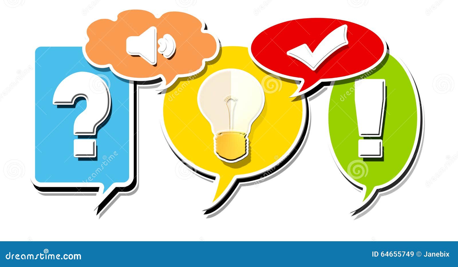 Mededeling stock illustratie. Illustration of dekking - 64655749