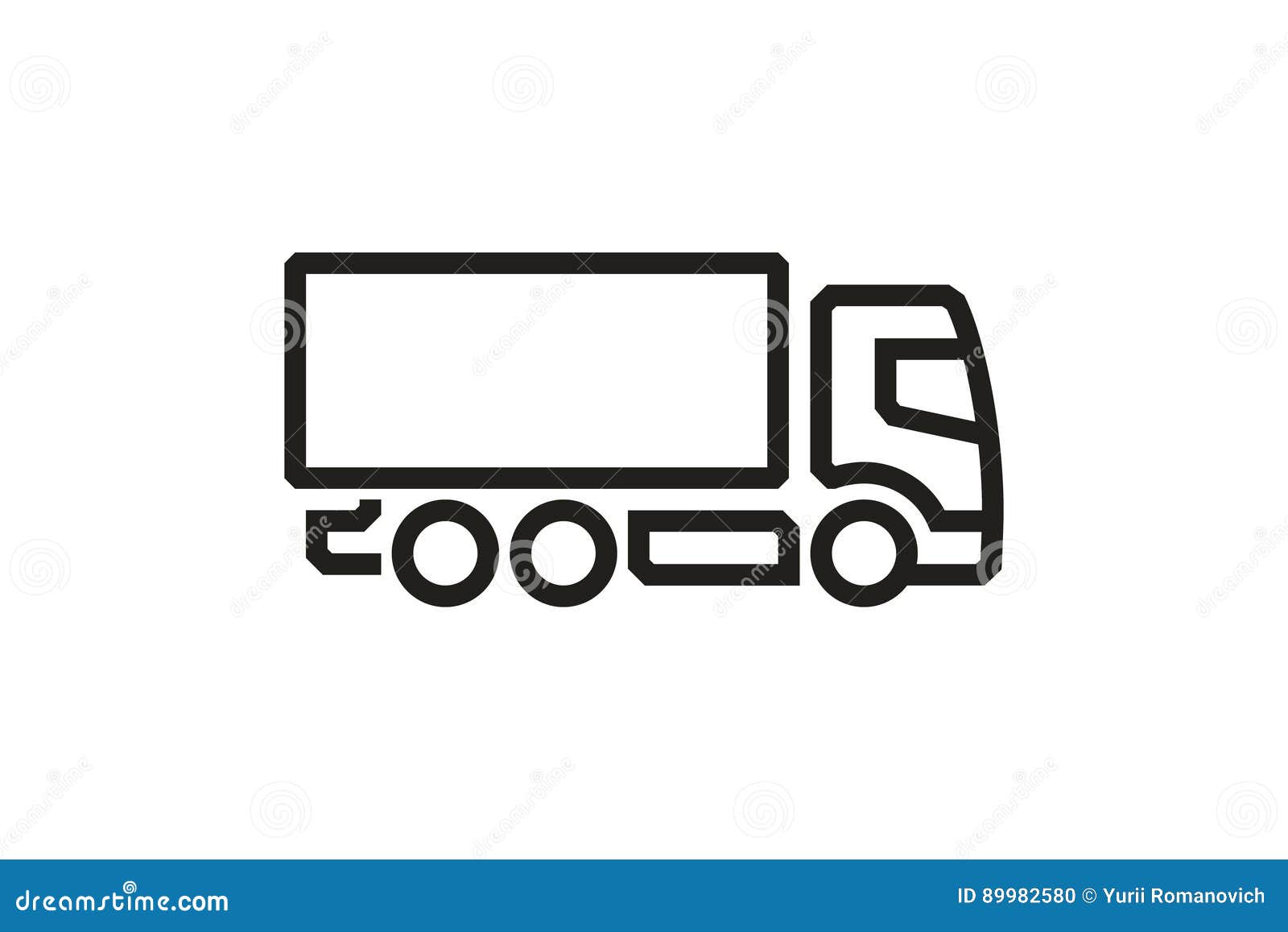 Medelsymboler: Europeisk Lastbil, Vektor Vektor Illustrationer ...