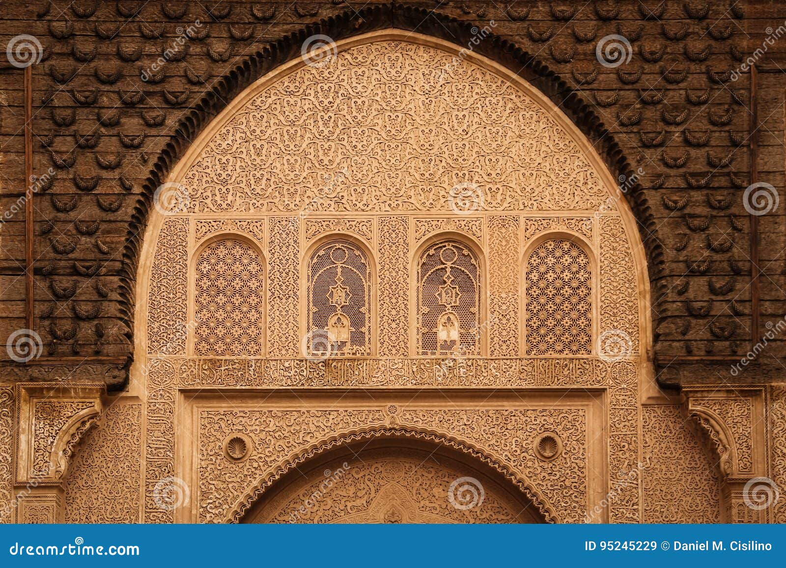 Entrance To Inner Shrine Of Aurangabad Cave 2, Attended By Bodhisattva ...