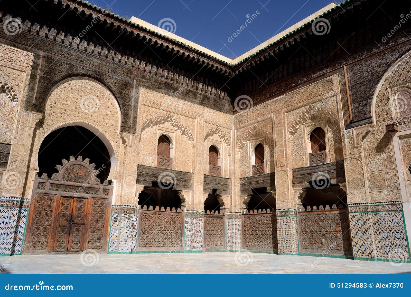 Medersa Bou Inania in Fes, Morocco Stock Image - Image of mosque, decor ... Medersa Bou Inania in Fes, Morocco Stock Image - Image of mosque, decor ...