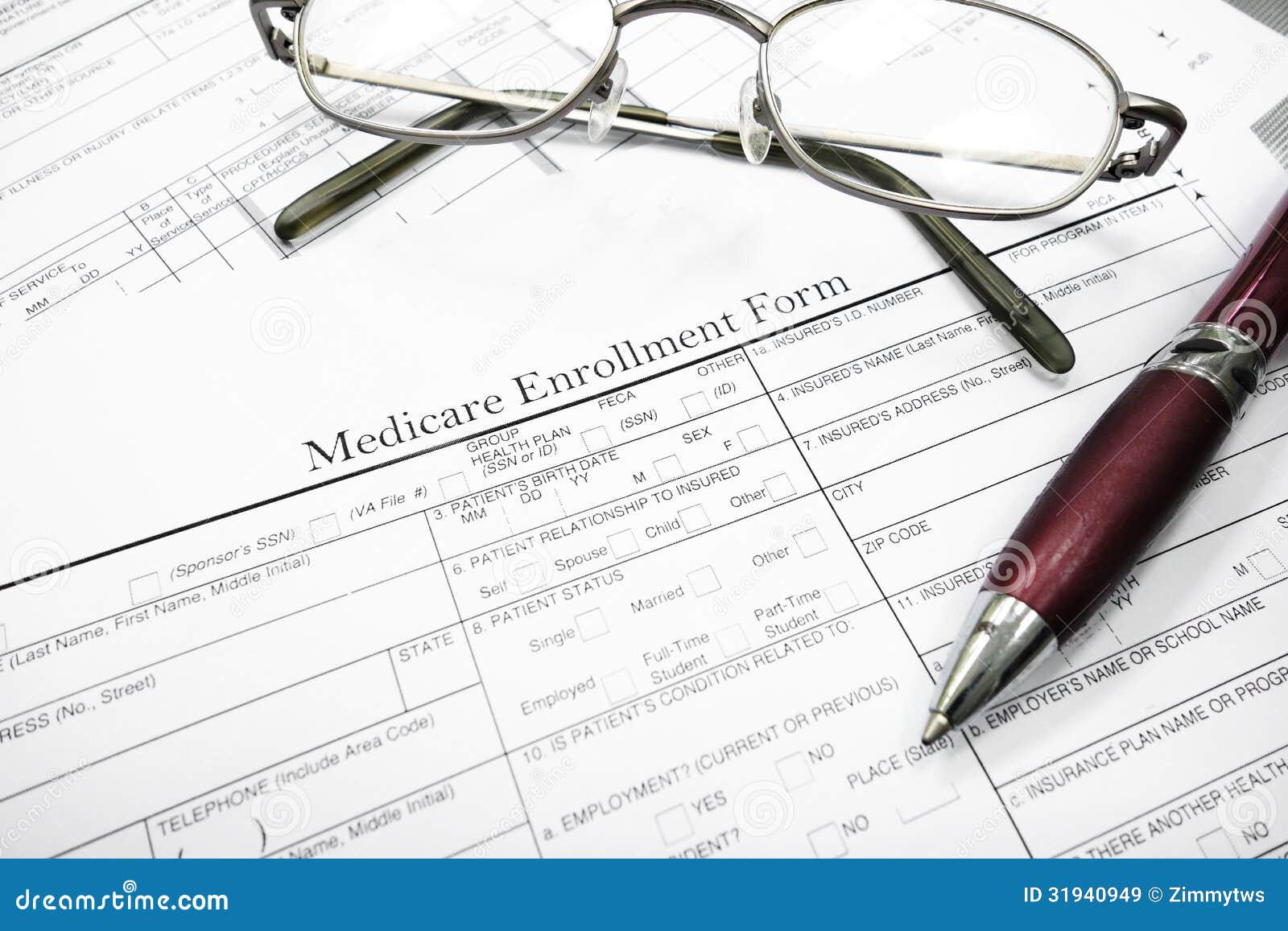 Medi-Form stockbild. Bild von medi, dokument, formular - 31940949