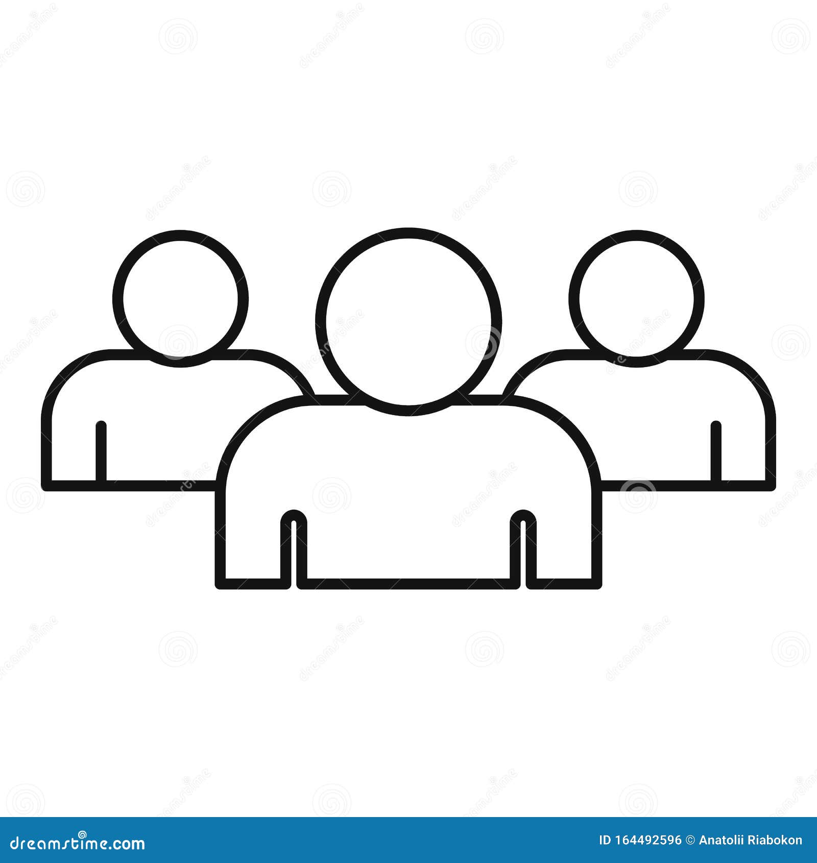 Media Audience Icon, Outline Style Stock Vector - Illustration of ...
