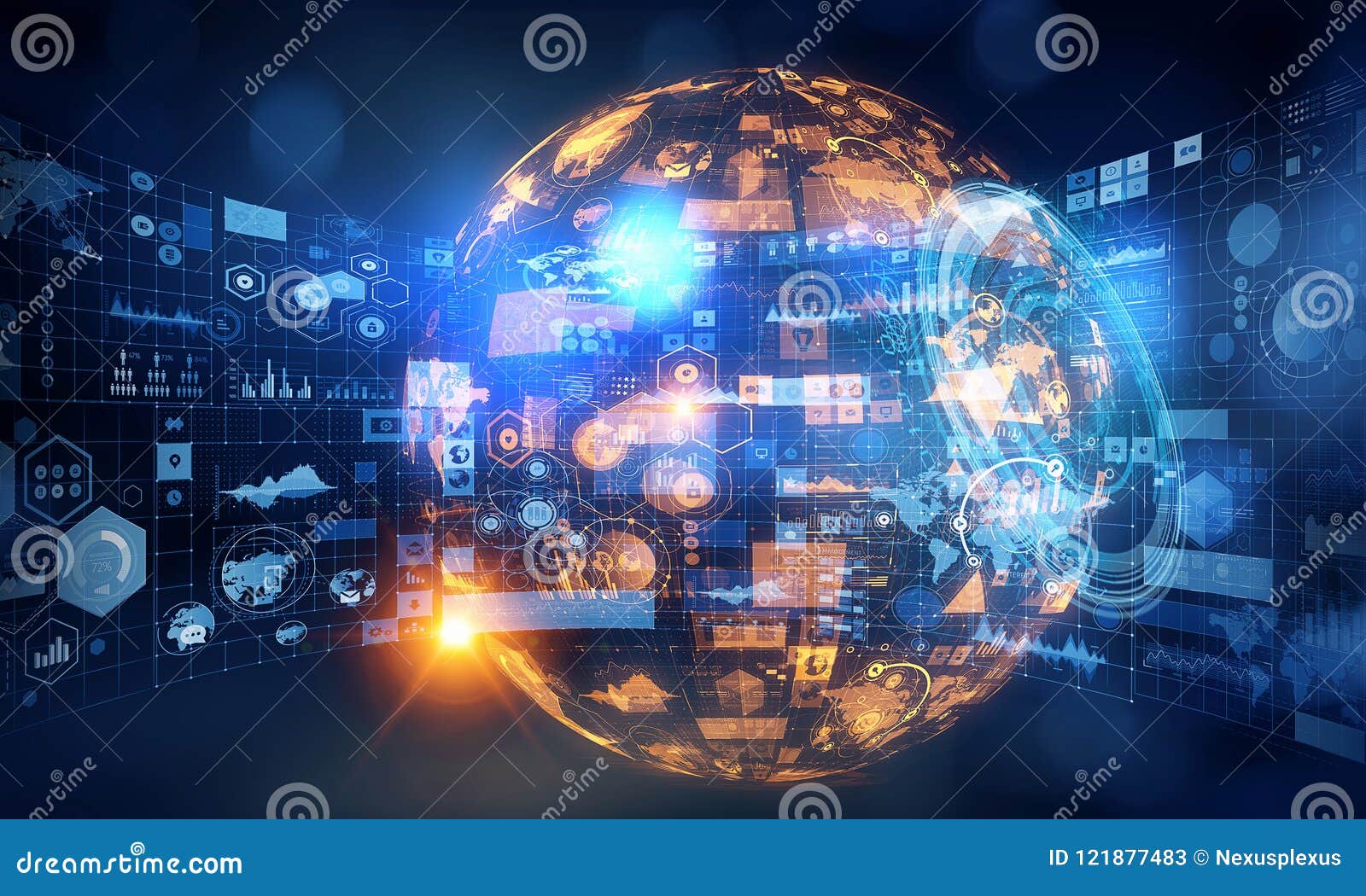 Global technology concept stock image. Image of business - 121877483