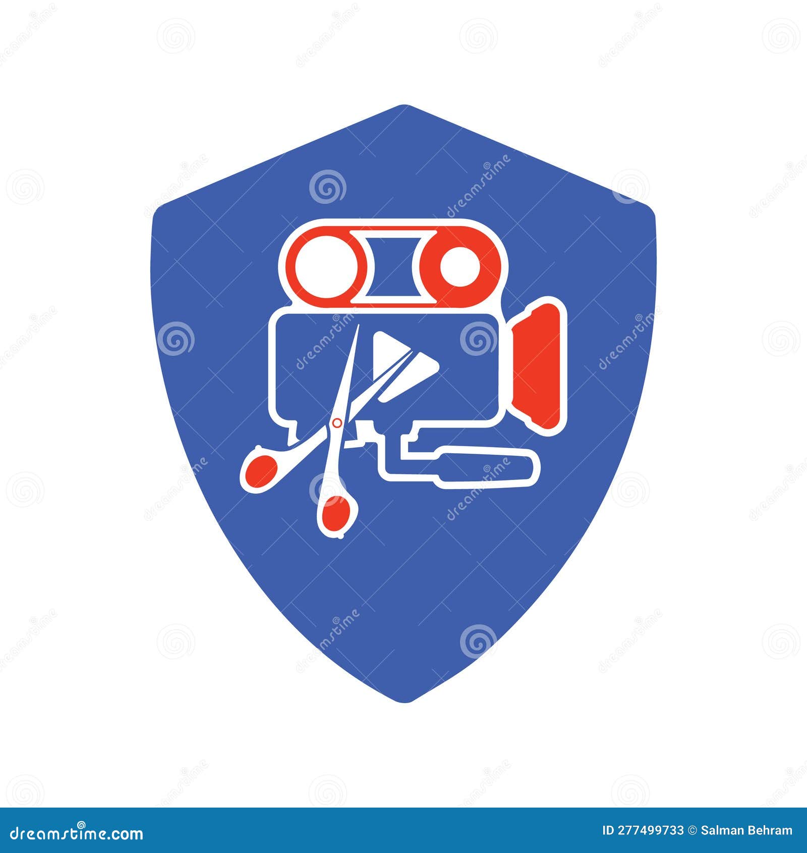 Media Camera Icon Video Camera with Sensor Vector Movie Camera ...