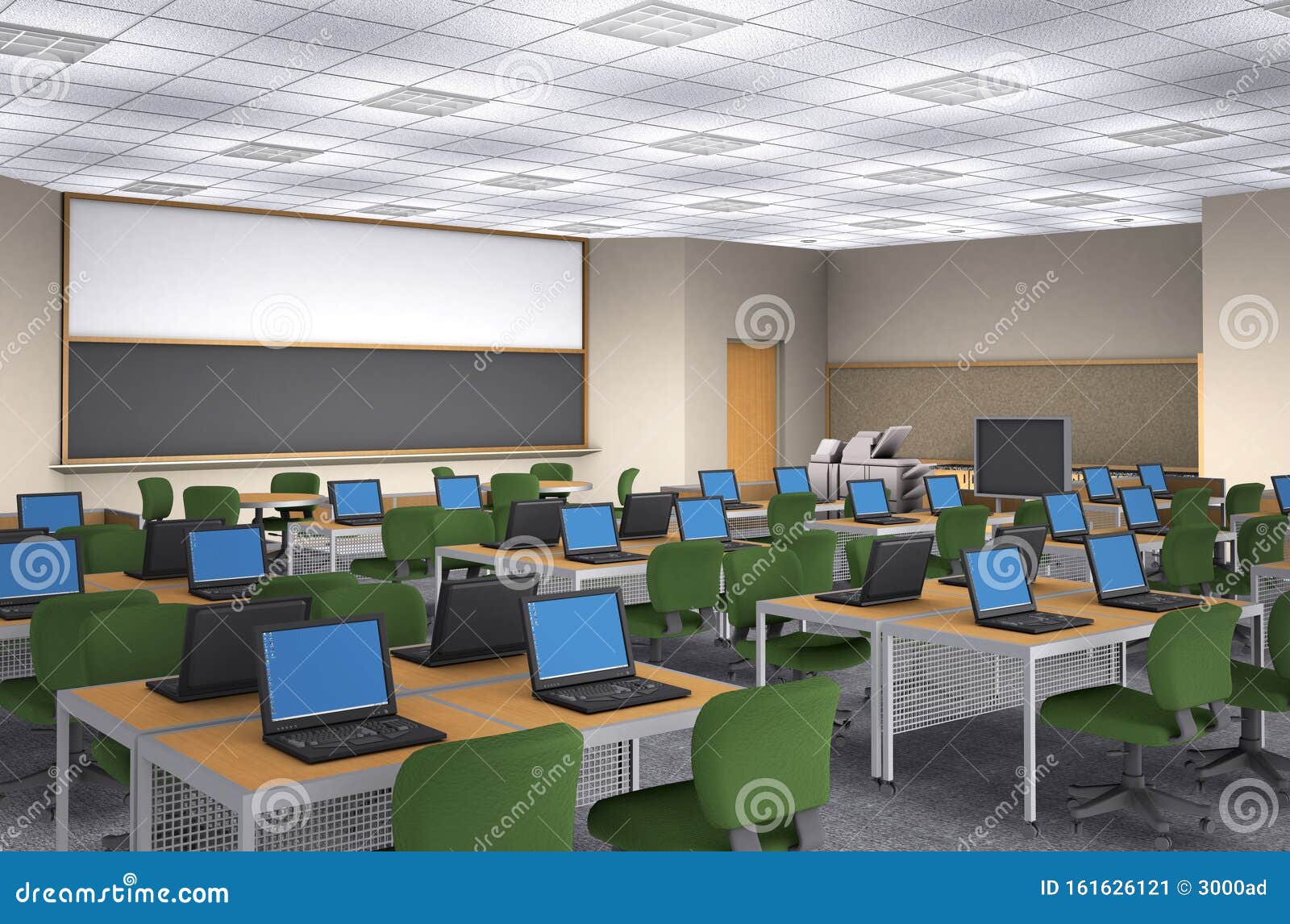 Media Classroom Illustration Stock Illustration - Illustration of ...