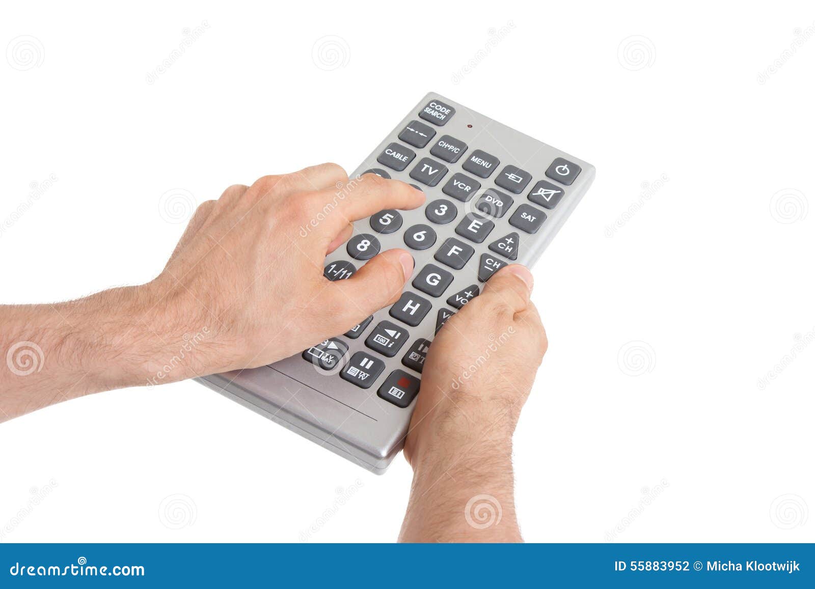 Media Conceptual Image - Unusual Large Remote Control Stock Photo ...