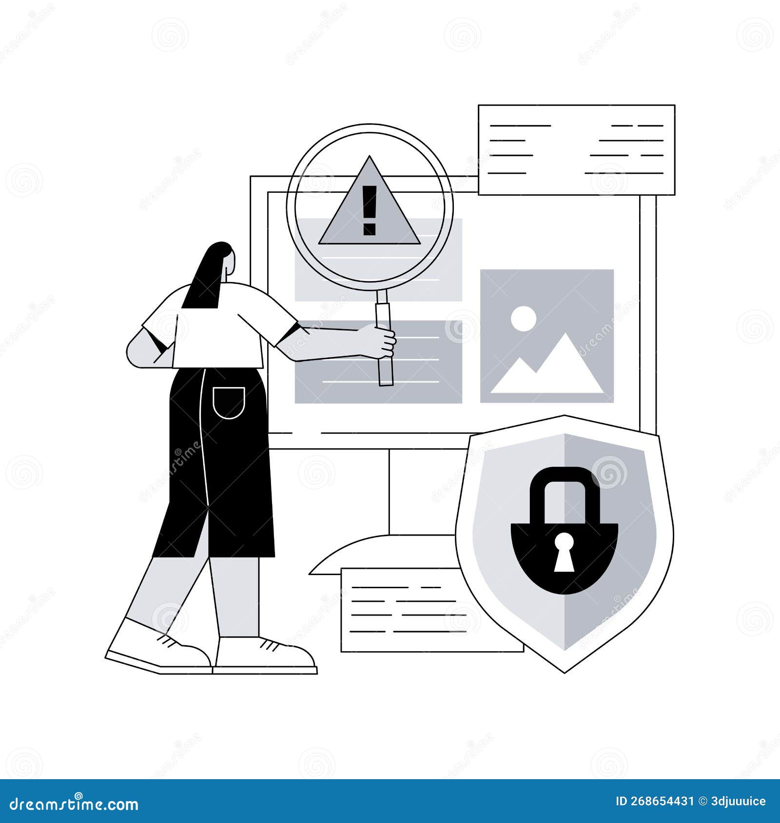 Media Content Control Abstract Concept Vector Illustration. Stock ...