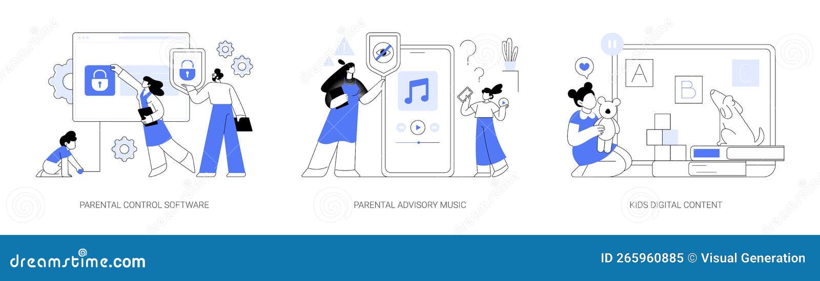 Media Content Limitation Technology Abstract Concept Vector ...