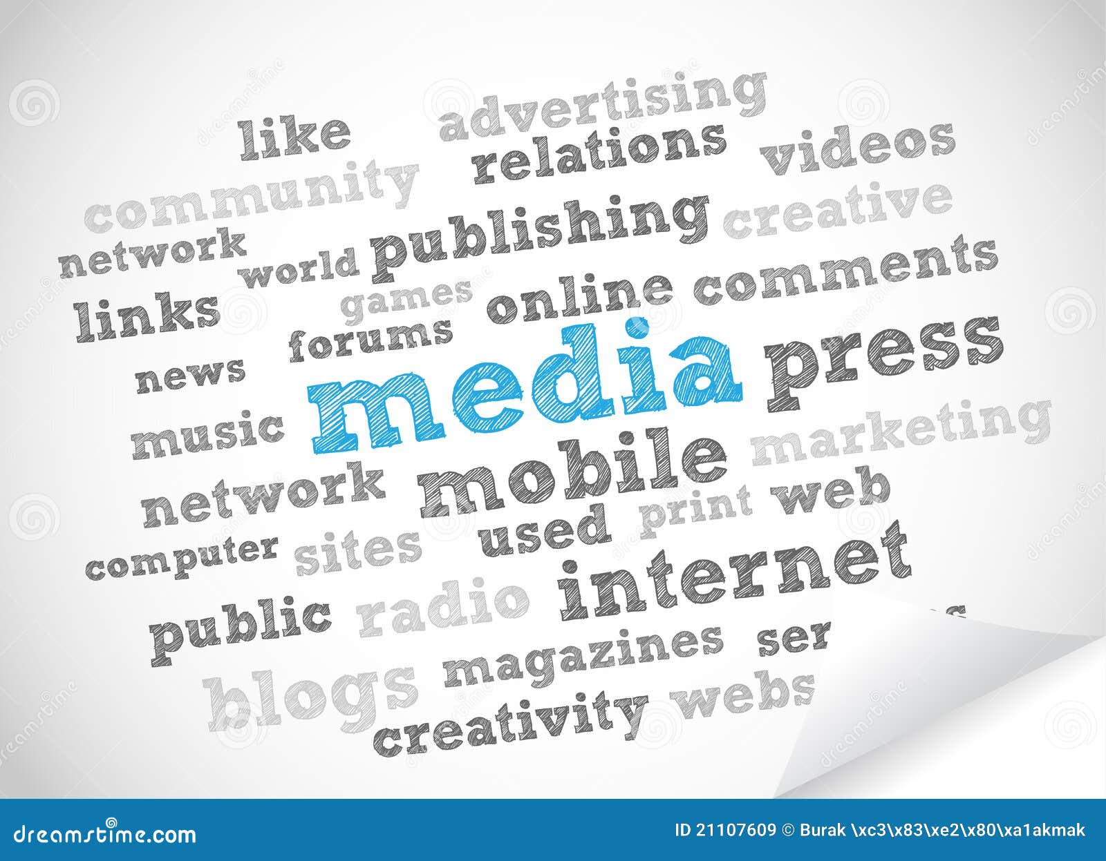 Media en Pers vector illustratie. Illustration of kranten - 21107609