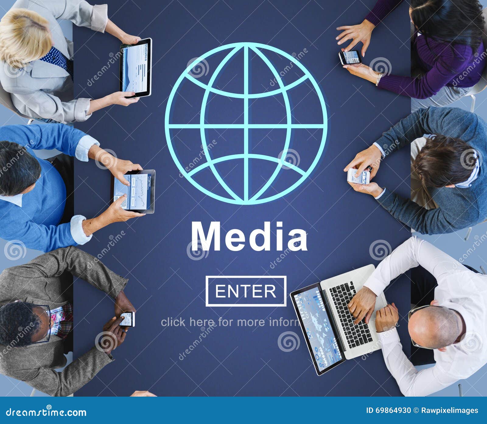 Media Entertainment Multimedia Connection Networking Concept Stock ...