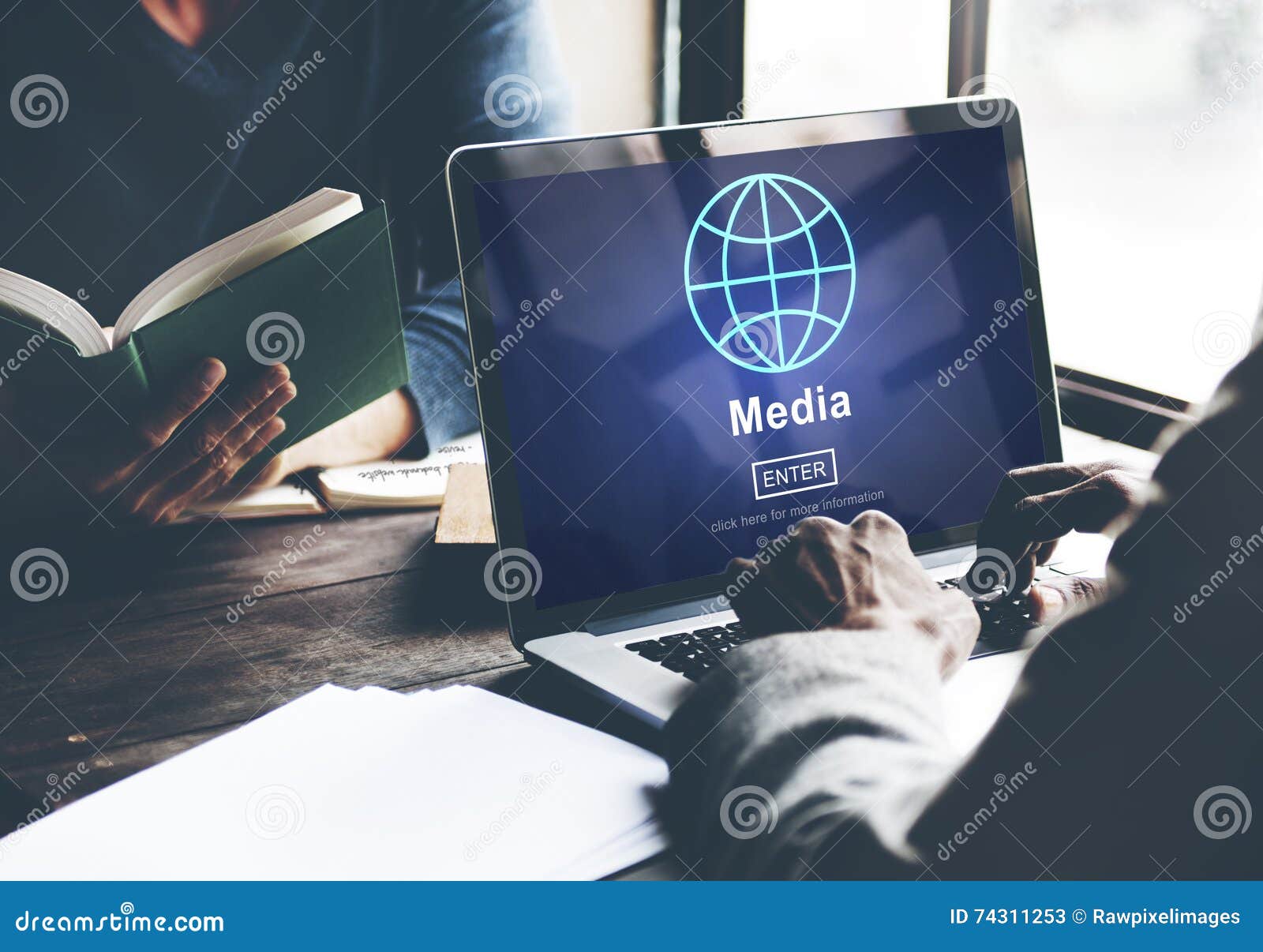 Media Entertainment Multimedia Connection Networking Concept Stock ...