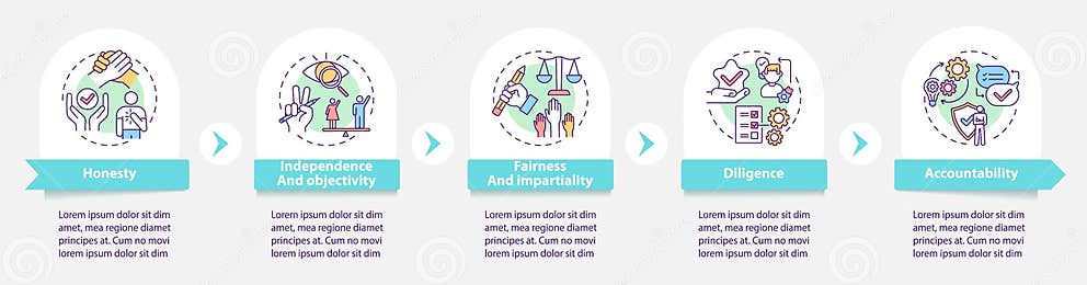 Media Ethics Vector Infographic Template Stock Illustration ...