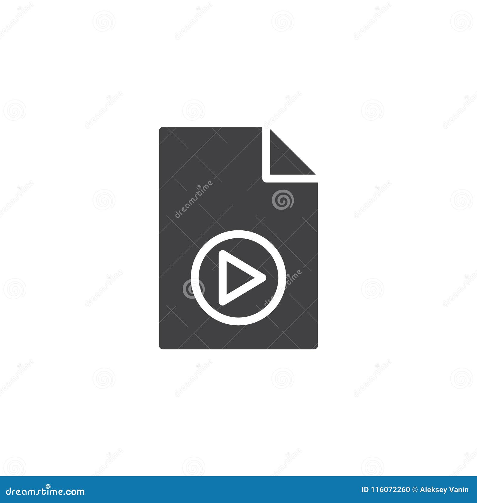 Media File vector icon stock vector. Illustration of simple - 116072260