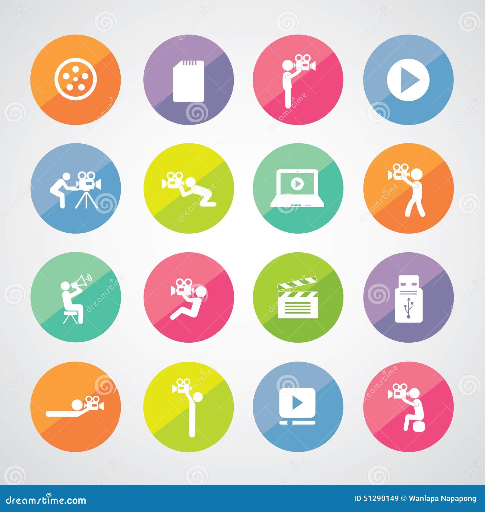 Media film symbol stock vector. Illustration of network - 51290149