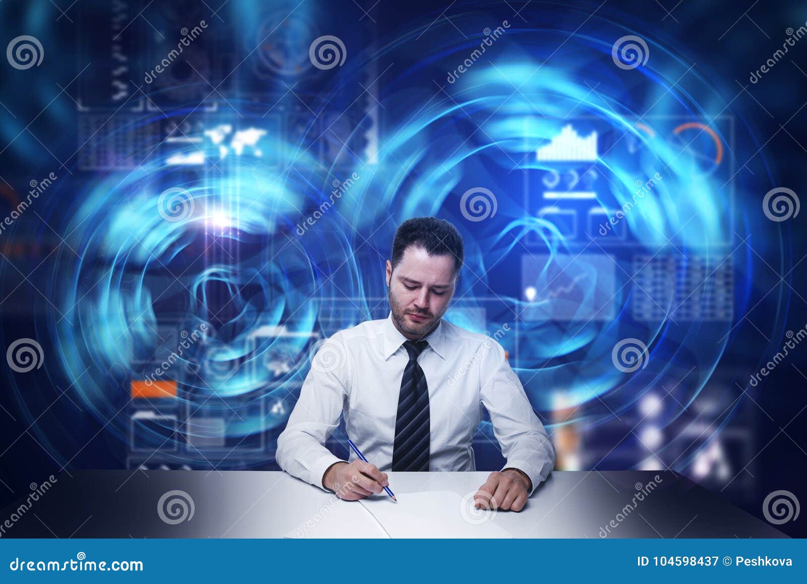 Media and future concept stock image. Image of desk - 104598437
