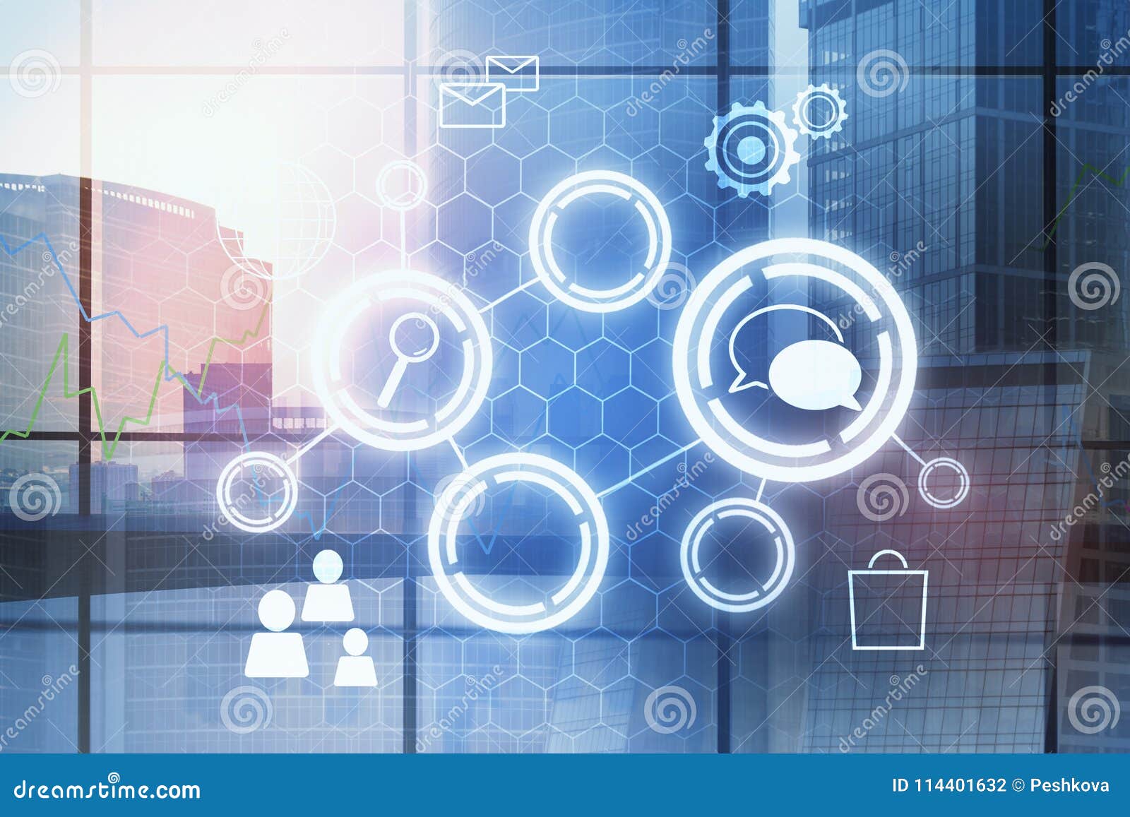 Media and future concept stock illustration. Illustration of future ...