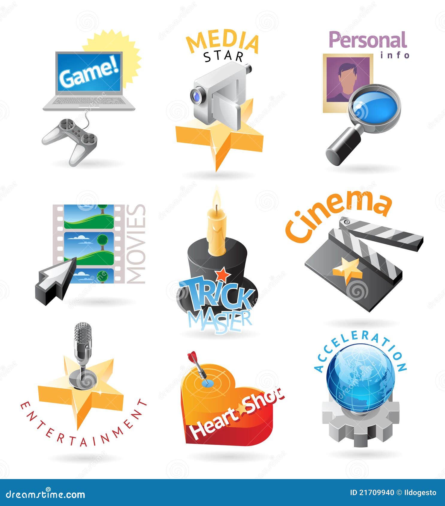 Media headers stock vector. Illustration of landscape - 21709940