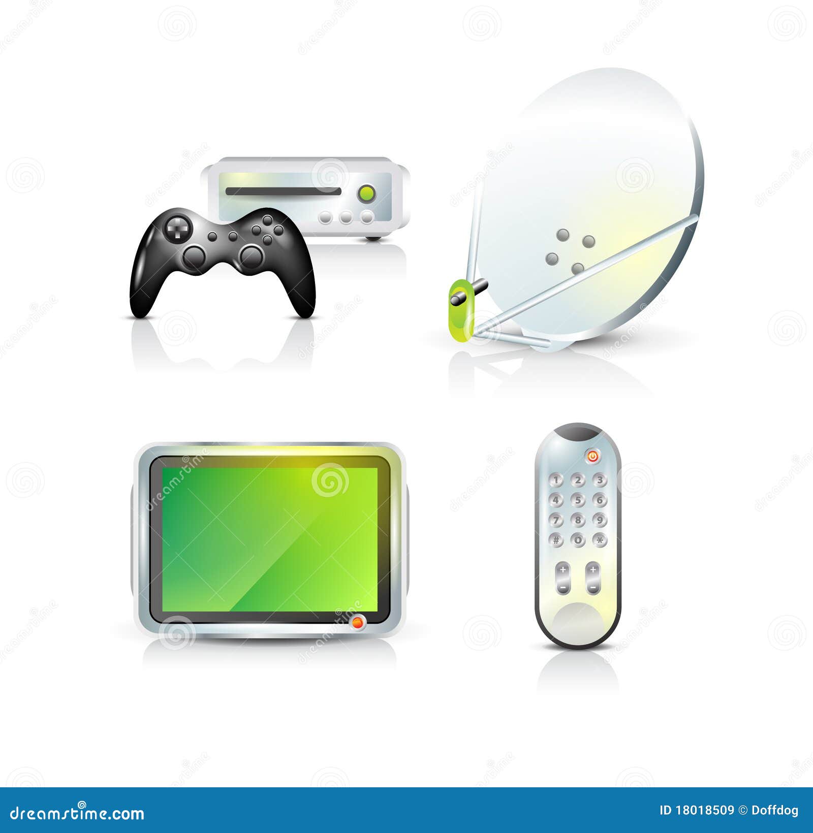 Media icon series set. stock vector. Illustration of communication ...