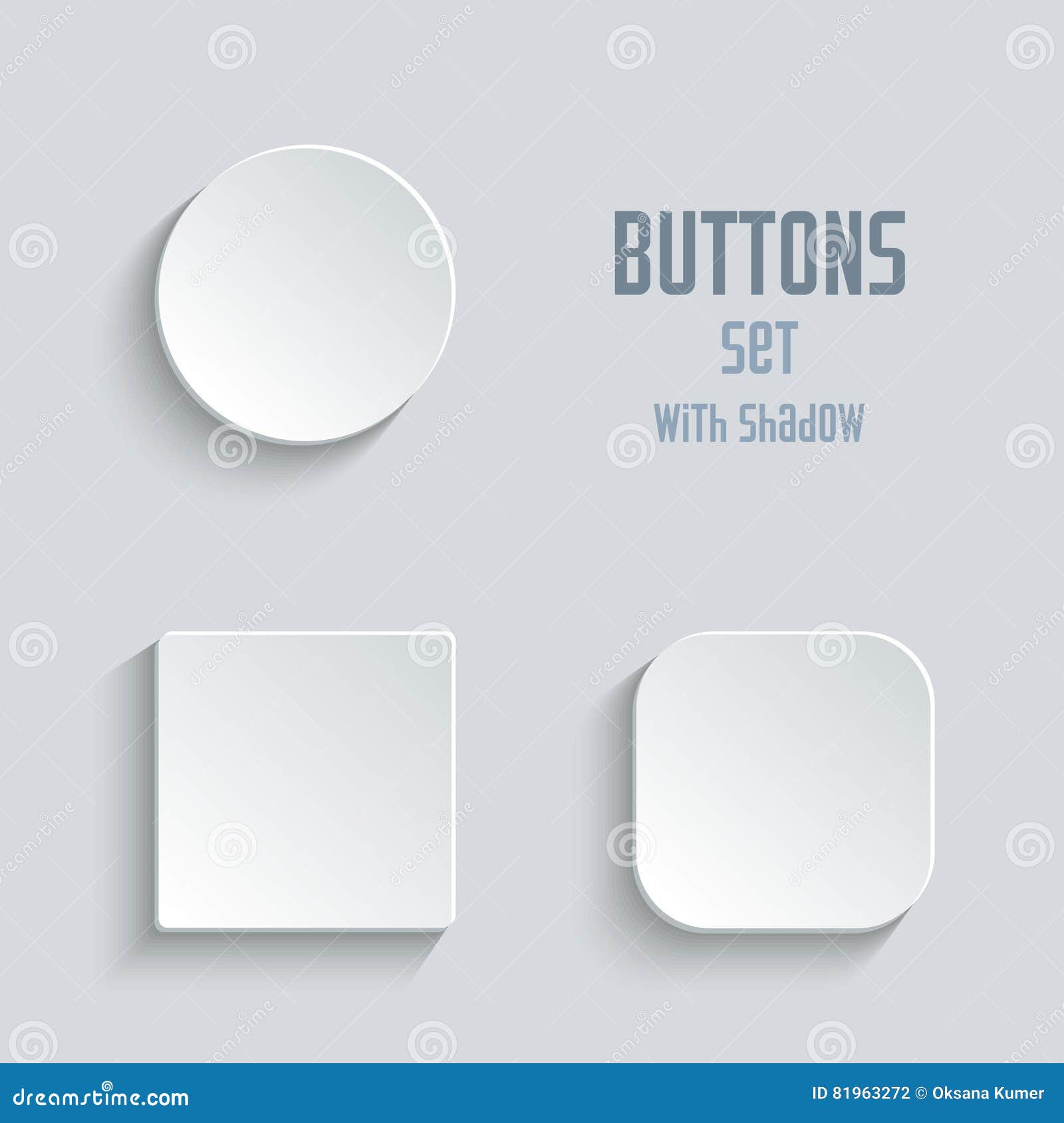 Media Icons Set - Vector White App Buttons Stock Vector - Illustration ...