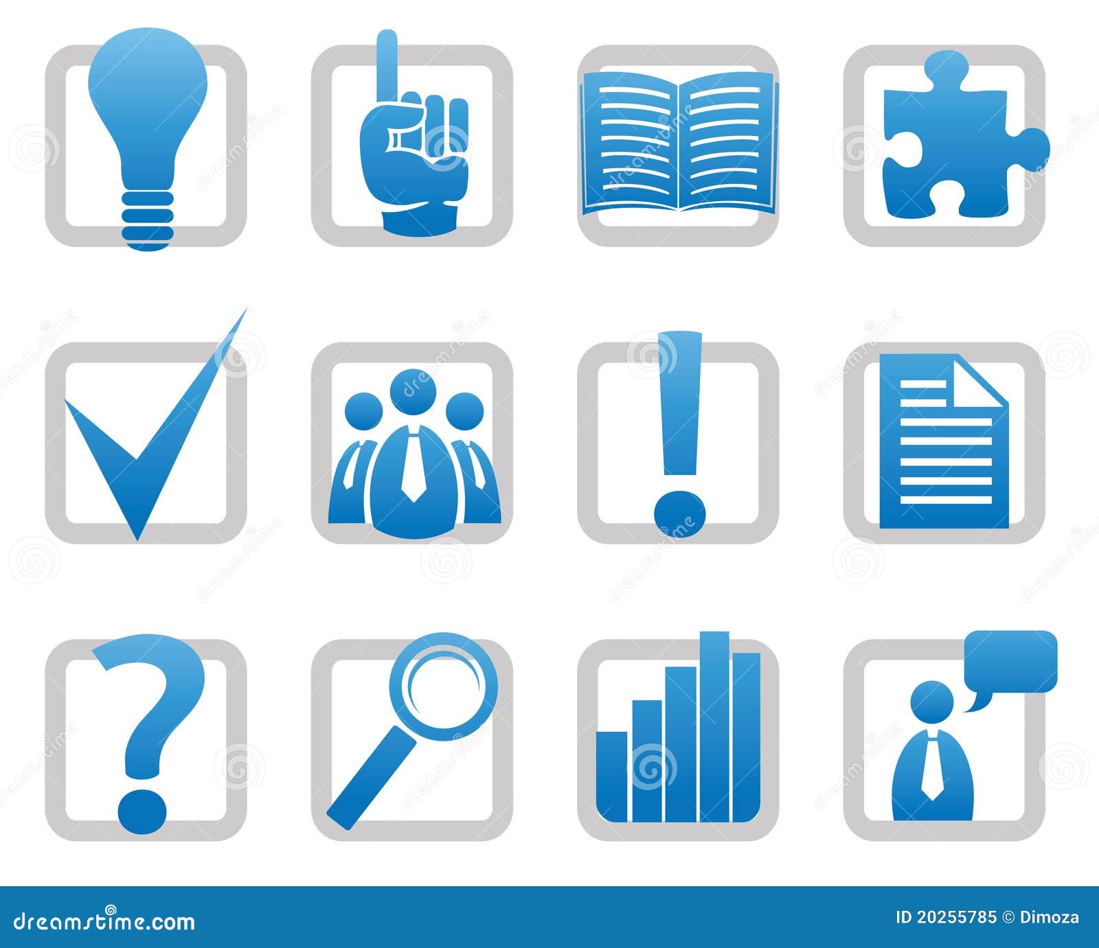 Media and Information Icons Stock Vector - Illustration of newspaper ...