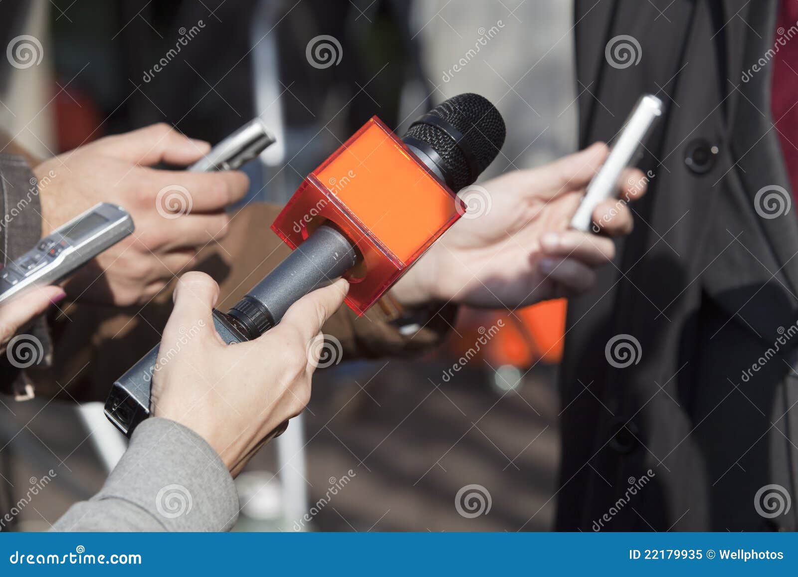 Media interview stock image. Image of hand, sound, broadcasting - 22179935