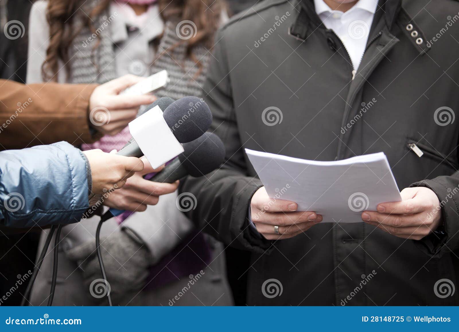 Media interview stock image. Image of reportage, report - 28148725