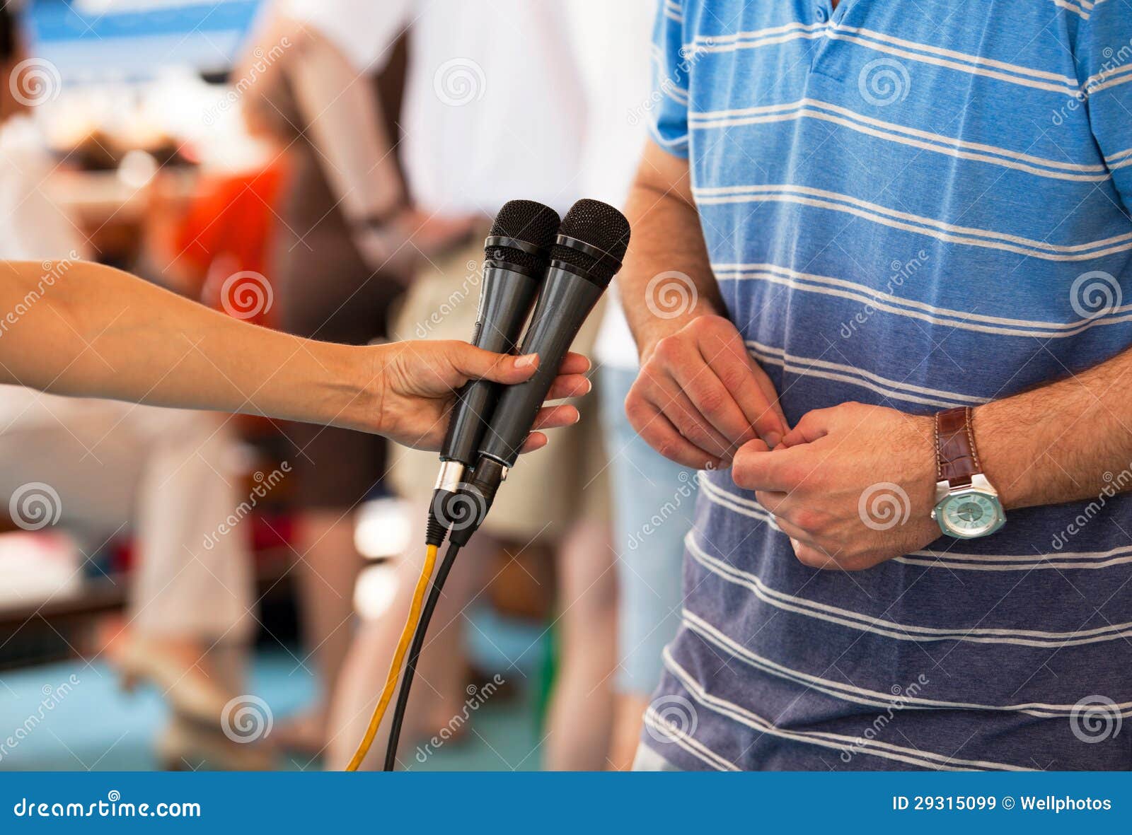 Media interview stock image. Image of public, populi - 29315099
