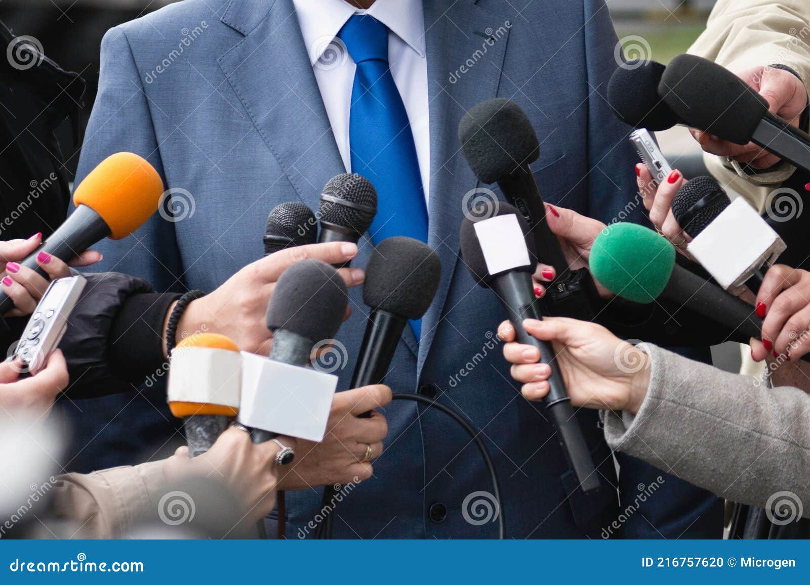 Media interview stock photo. Image of human, elections - 216757620