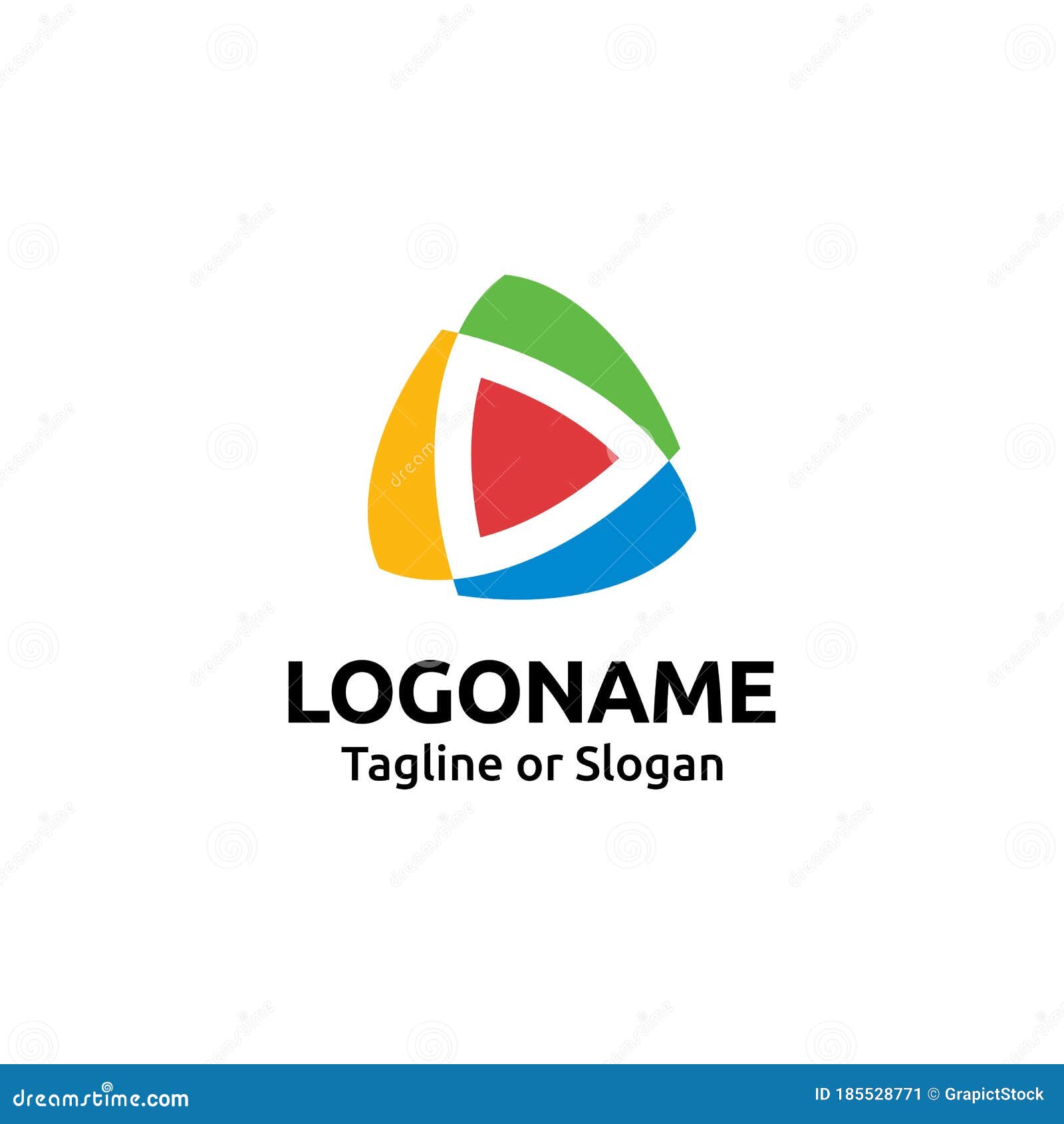 Media Logo. Abstract Triangle Related To Logo and Multimedia Logo Stock ...