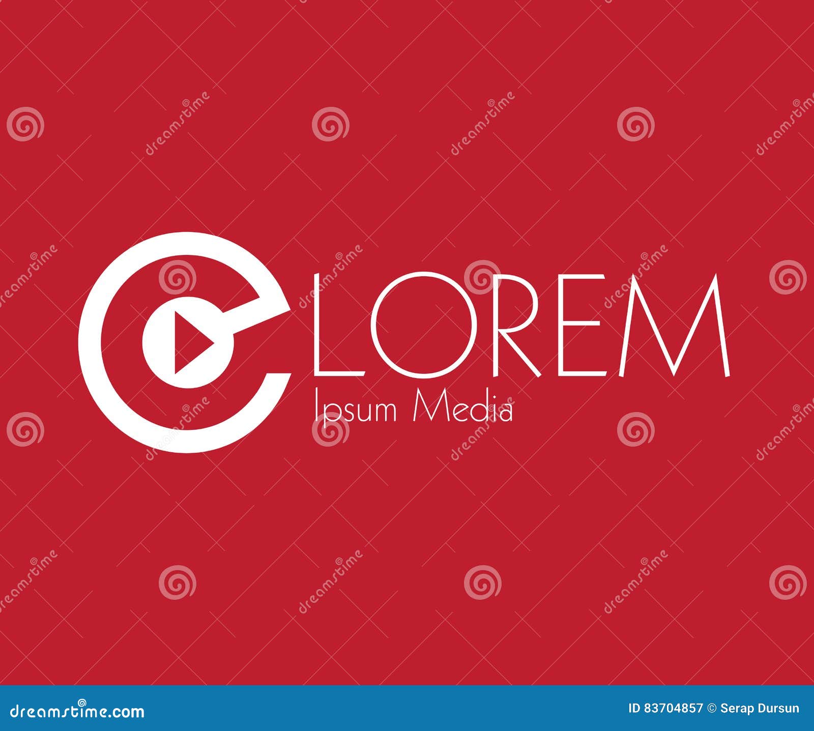 Media Logo Concept Design stock illustration. Illustration of company ...