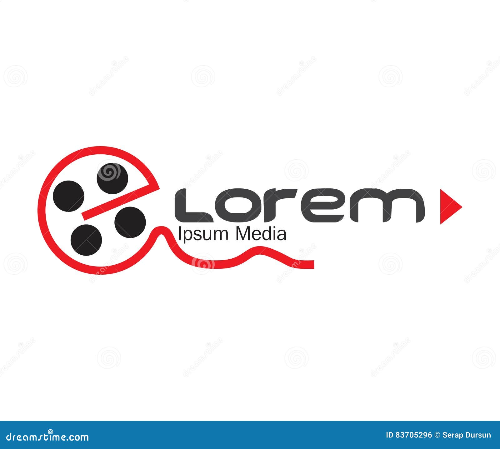 Media Logo Concept Design stock vector. Illustration of circle - 83705296