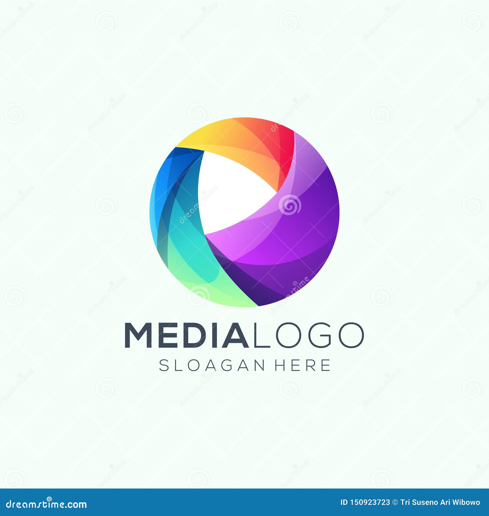Media Logo Design Vector Illustration Stock Illustration - Illustration ...