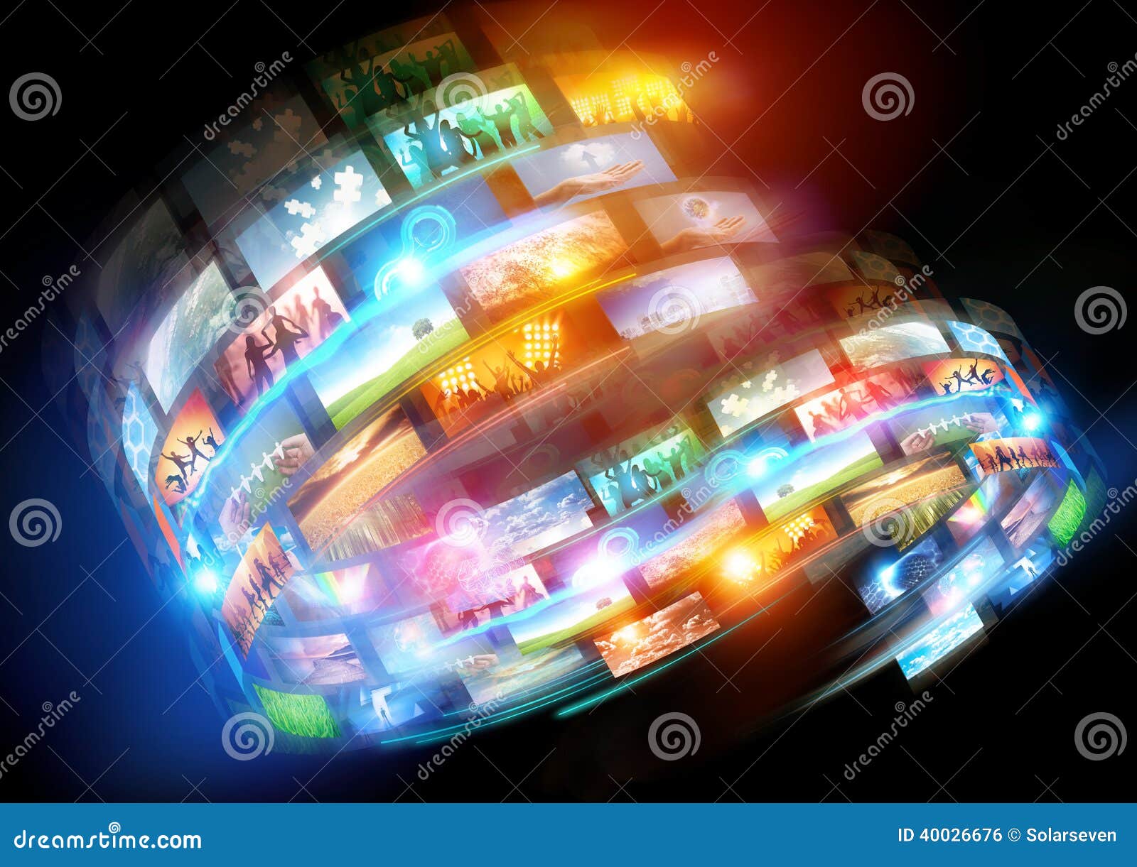 Media Loops stock photo. Image of films, broadcast, music - 40026676
