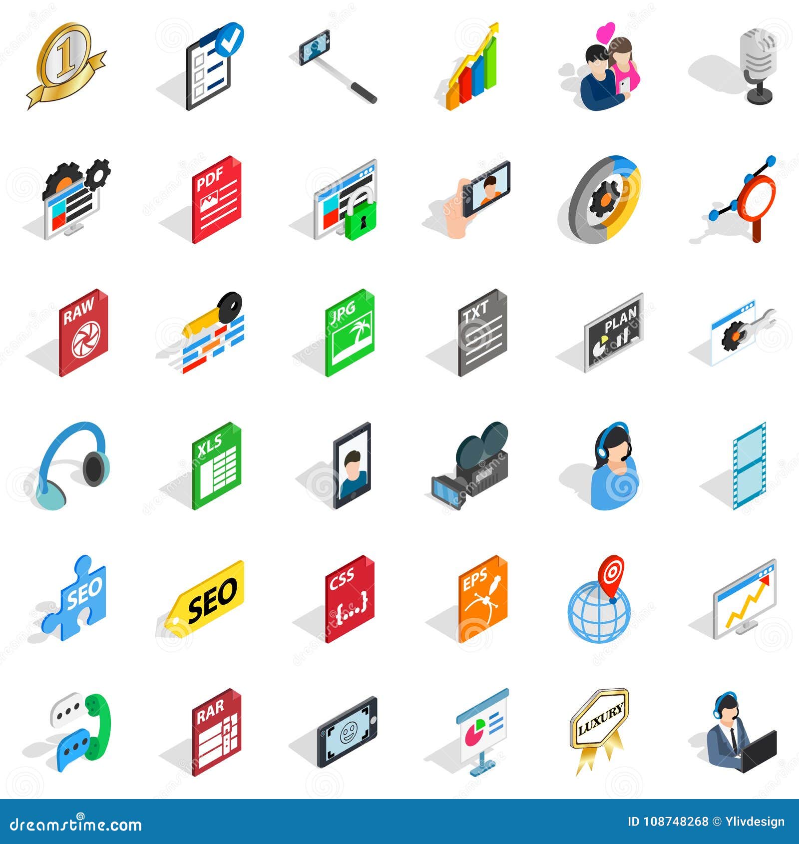 Media Machine Icons Set, Isometric Style Stock Vector - Illustration of ... Media Machine Icons Set, Isometric Style Stock Vector - Illustration of ...