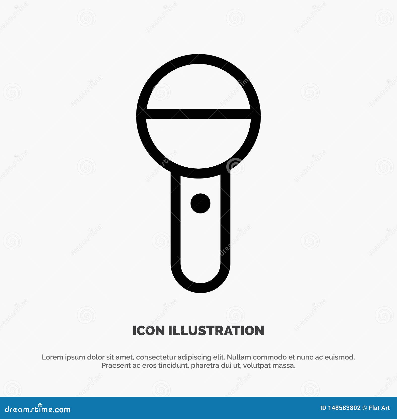 Media, Mic, Microphone, Press, Sound Line Icon Vector Stock Vector ...
