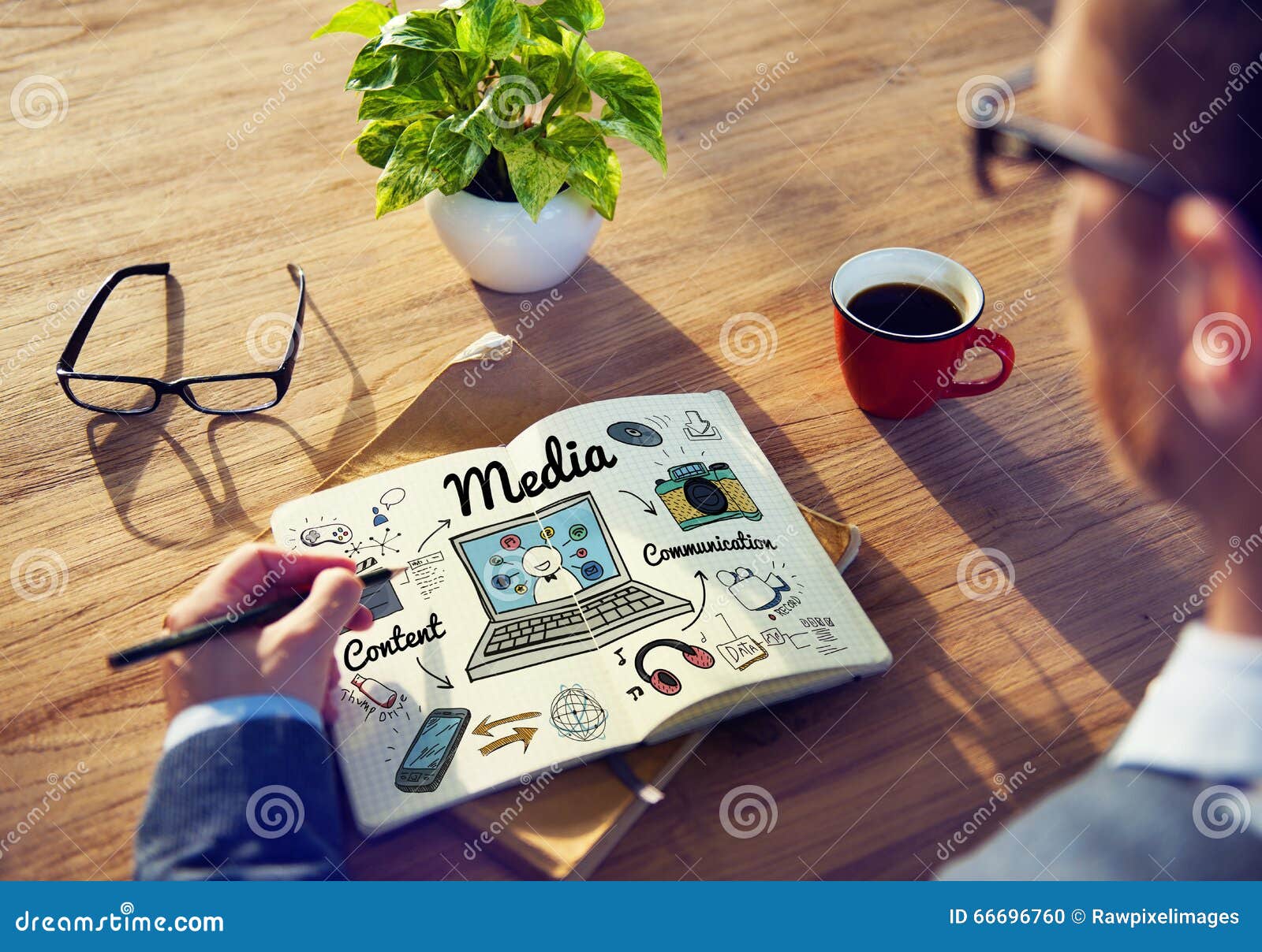 Media Multimedia Social Media Online Concept Stock Photo - Image of ...
