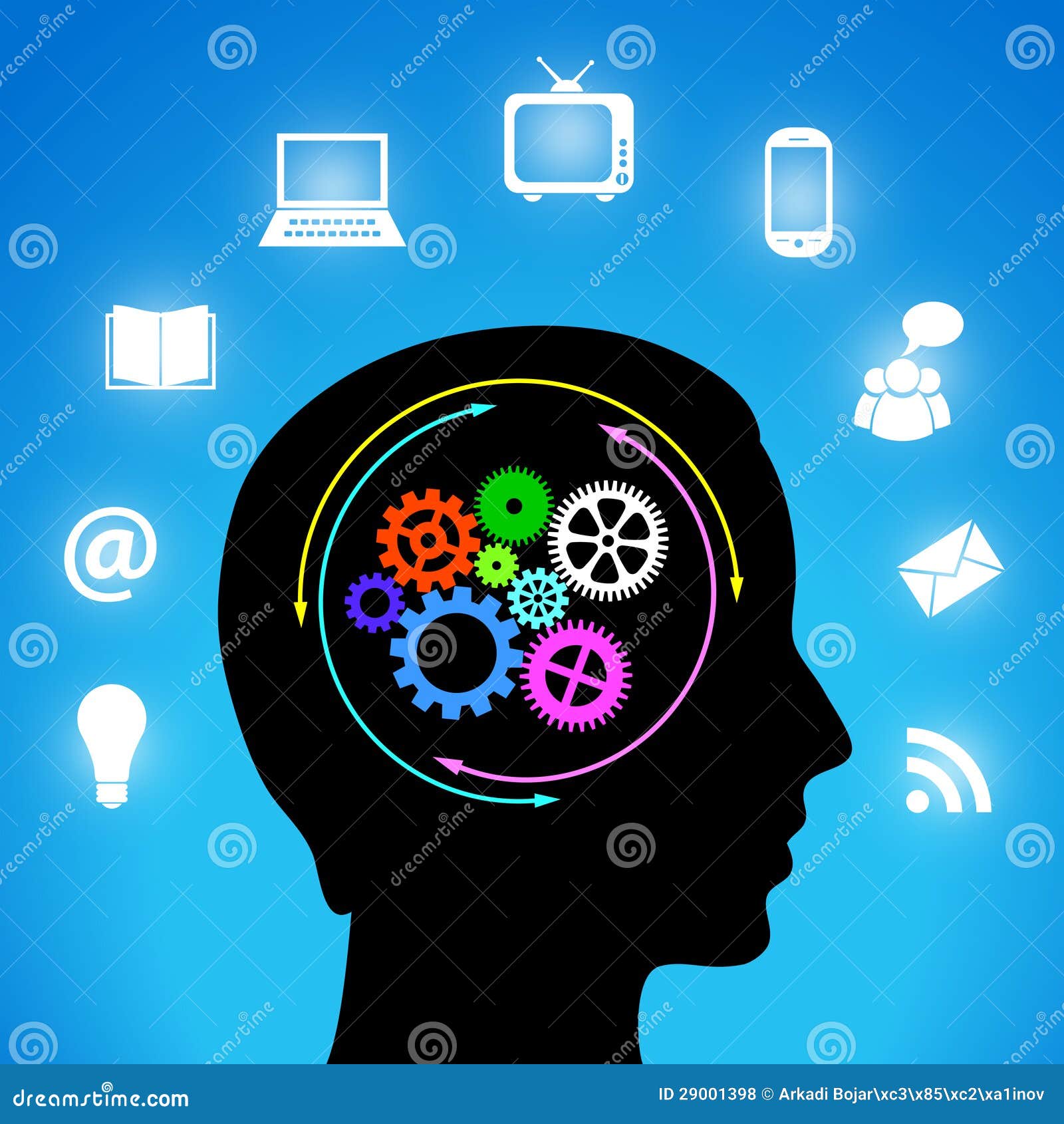 Social media stock vector. Illustration of computer, learner - 29001398