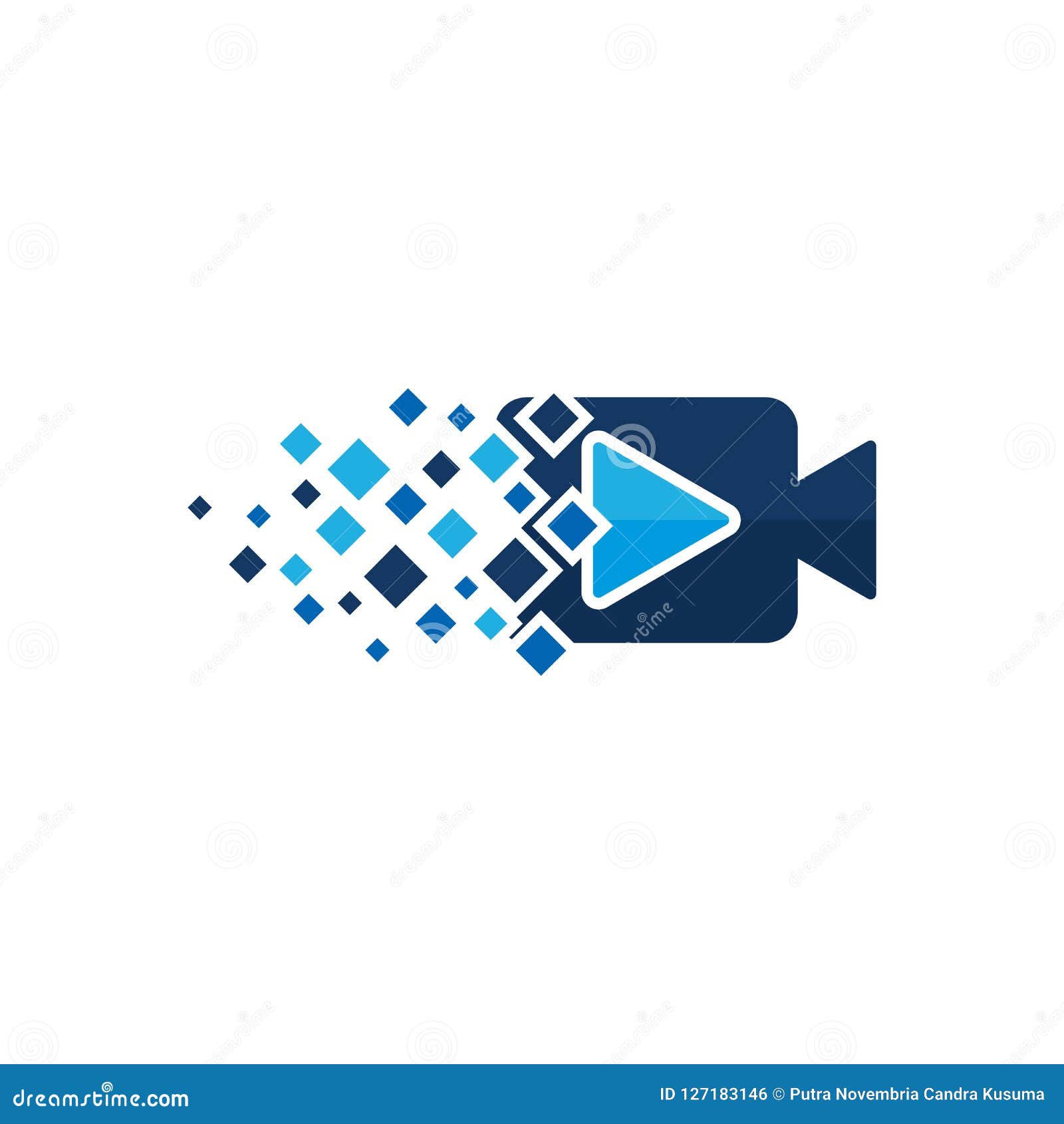 Media Pixel Logo Icon Design Stock Vector - Illustration of film ...