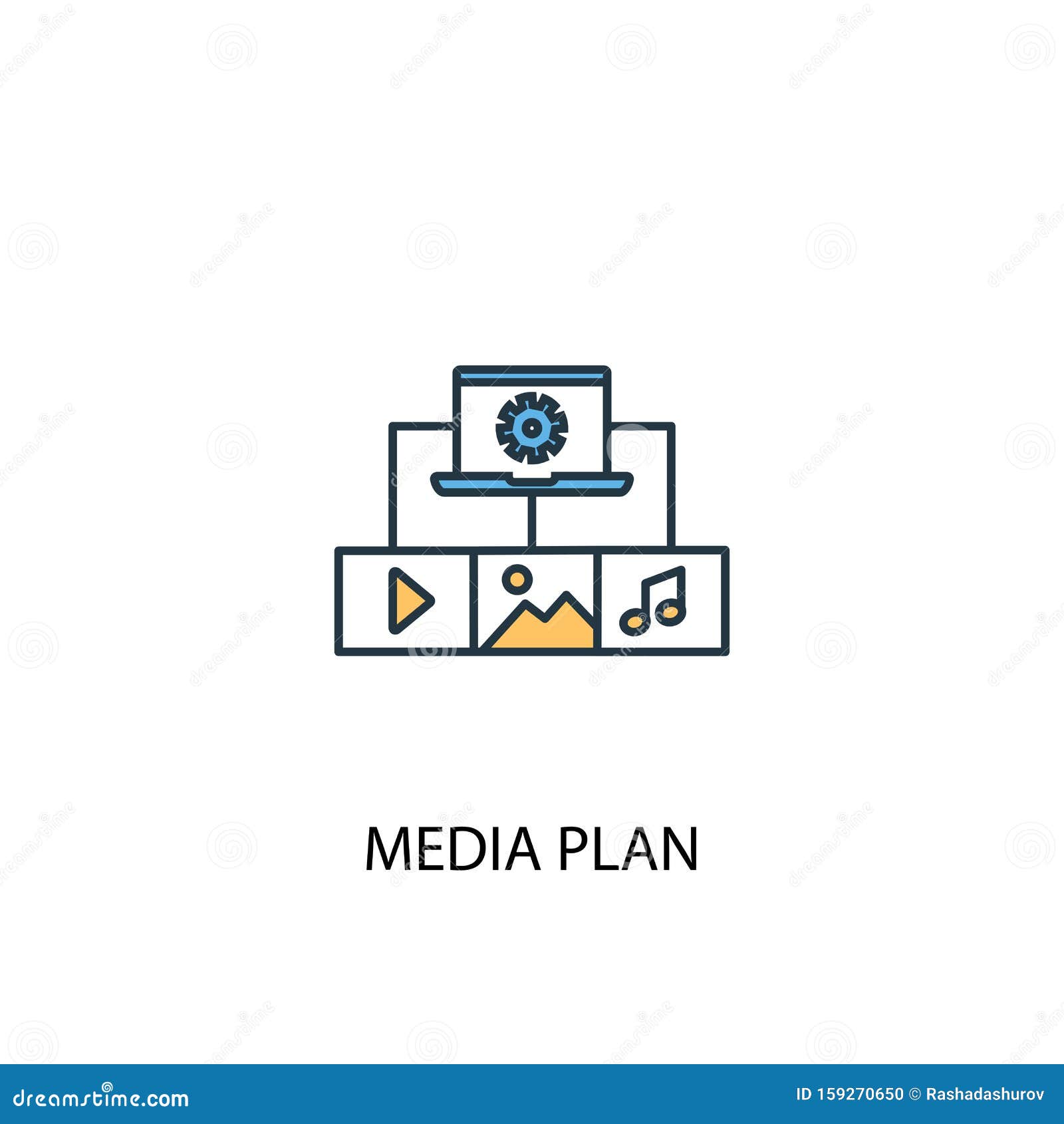 Media Plan Concept 2 Colored Icon Stock Vector - Illustration of ... Media Plan Concept 2 Colored Icon Stock Vector - Illustration of ...