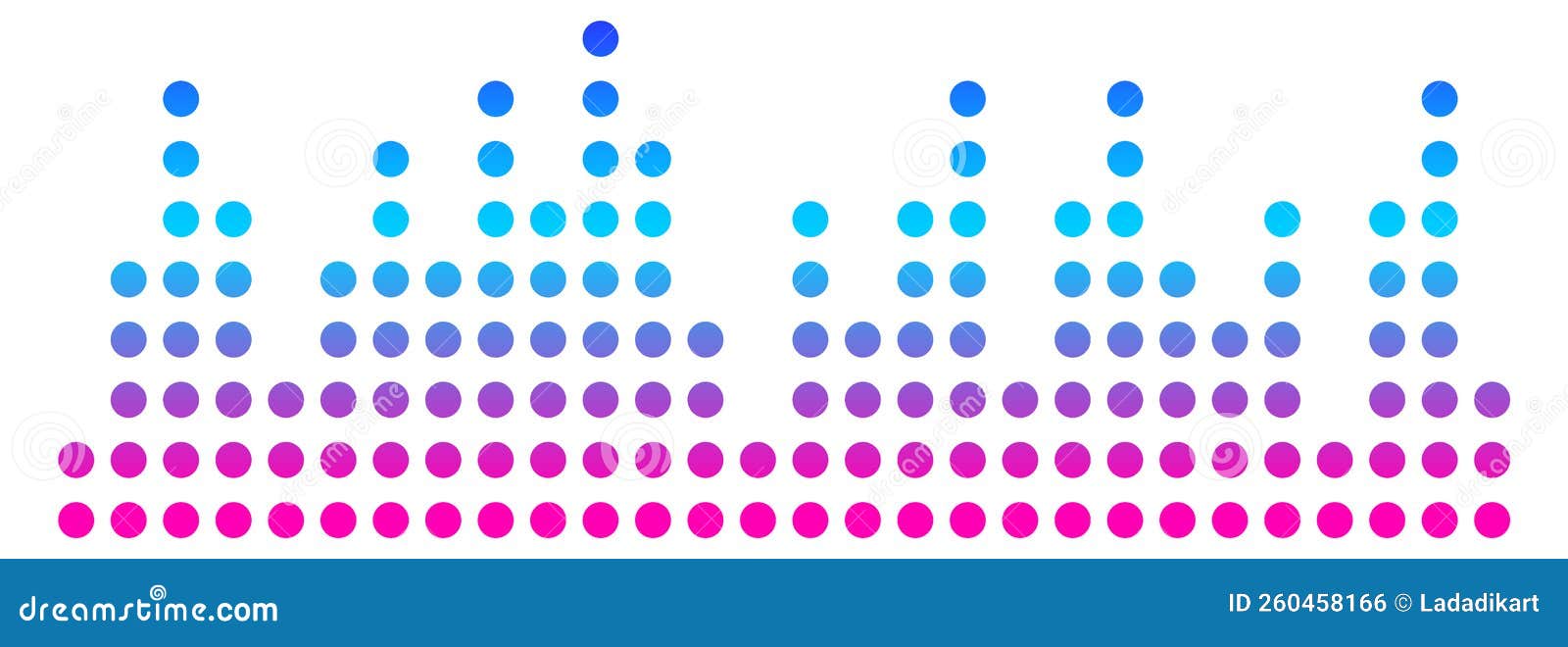 Equalizer Color Band In The Colors Of The Rainbow. Color Equalizer On A ...