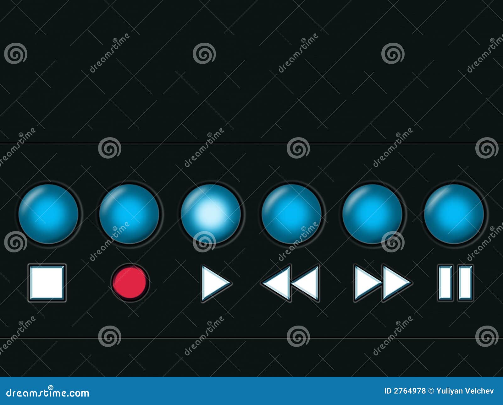 Media player buttons 2 stock illustration. Illustration of enjoyment ...