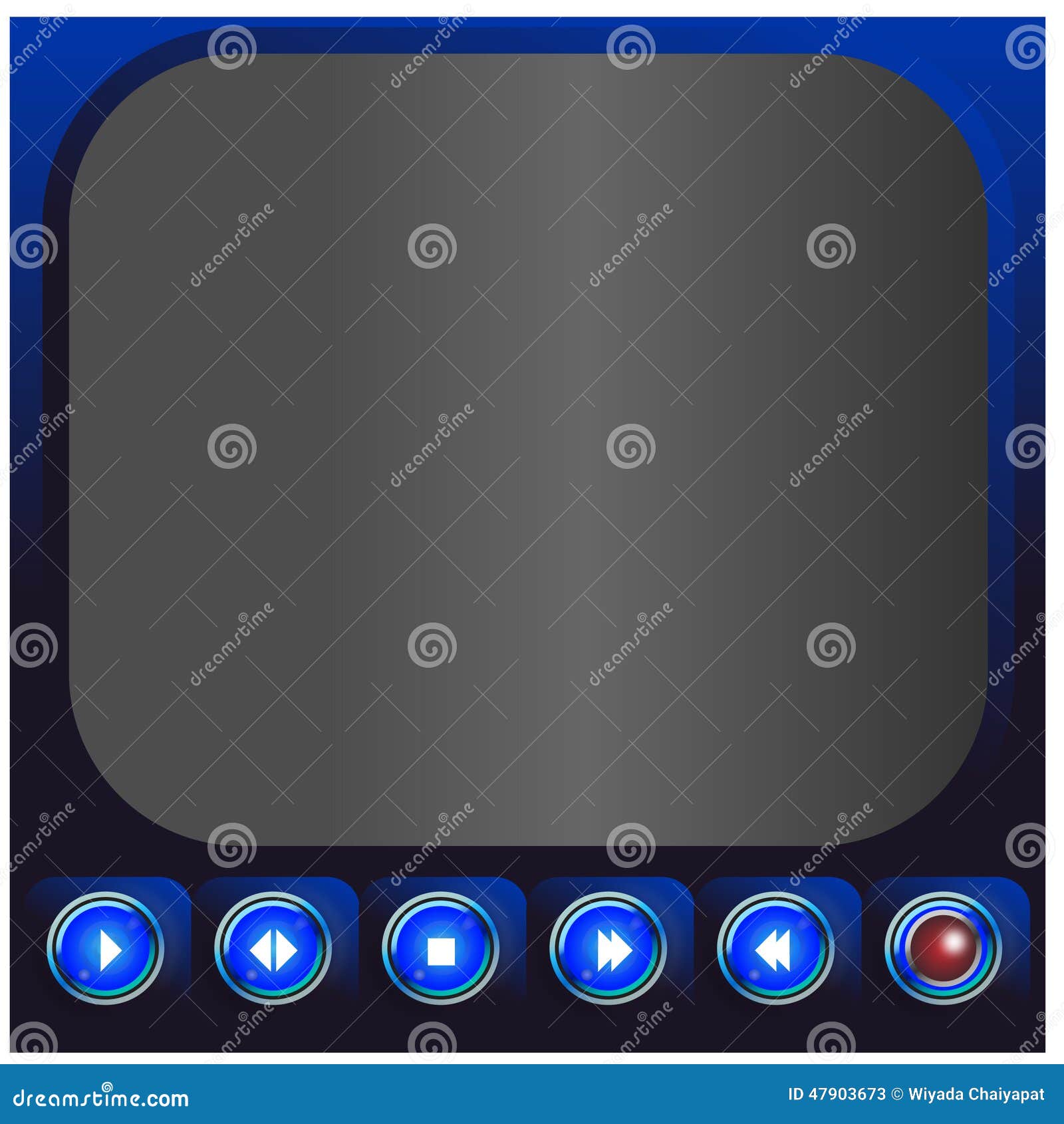 Media Player Buttons - Illustration Stock Illustration - Illustration ...