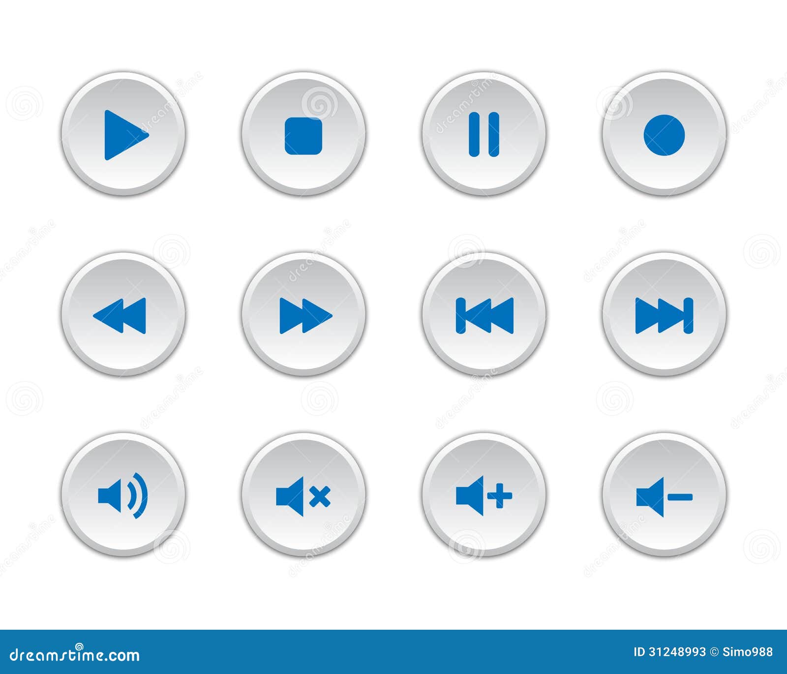 Media Player Buttons Stock Photos - Image: 31248993 Media Player Buttons Stock Photos - Image: 31248993