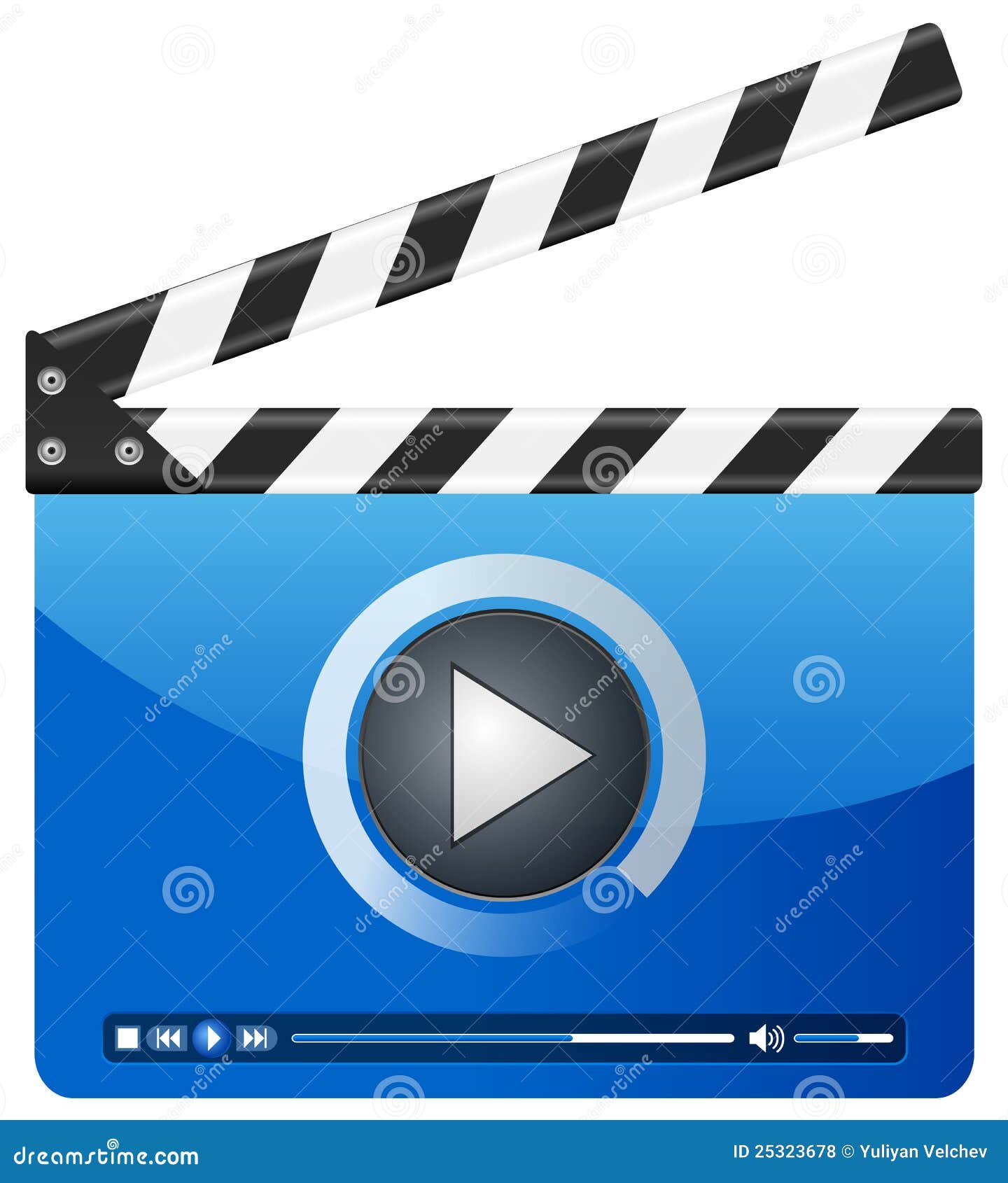 Media Player Clapper Board Stock Illustrations – 300 Media Player ...