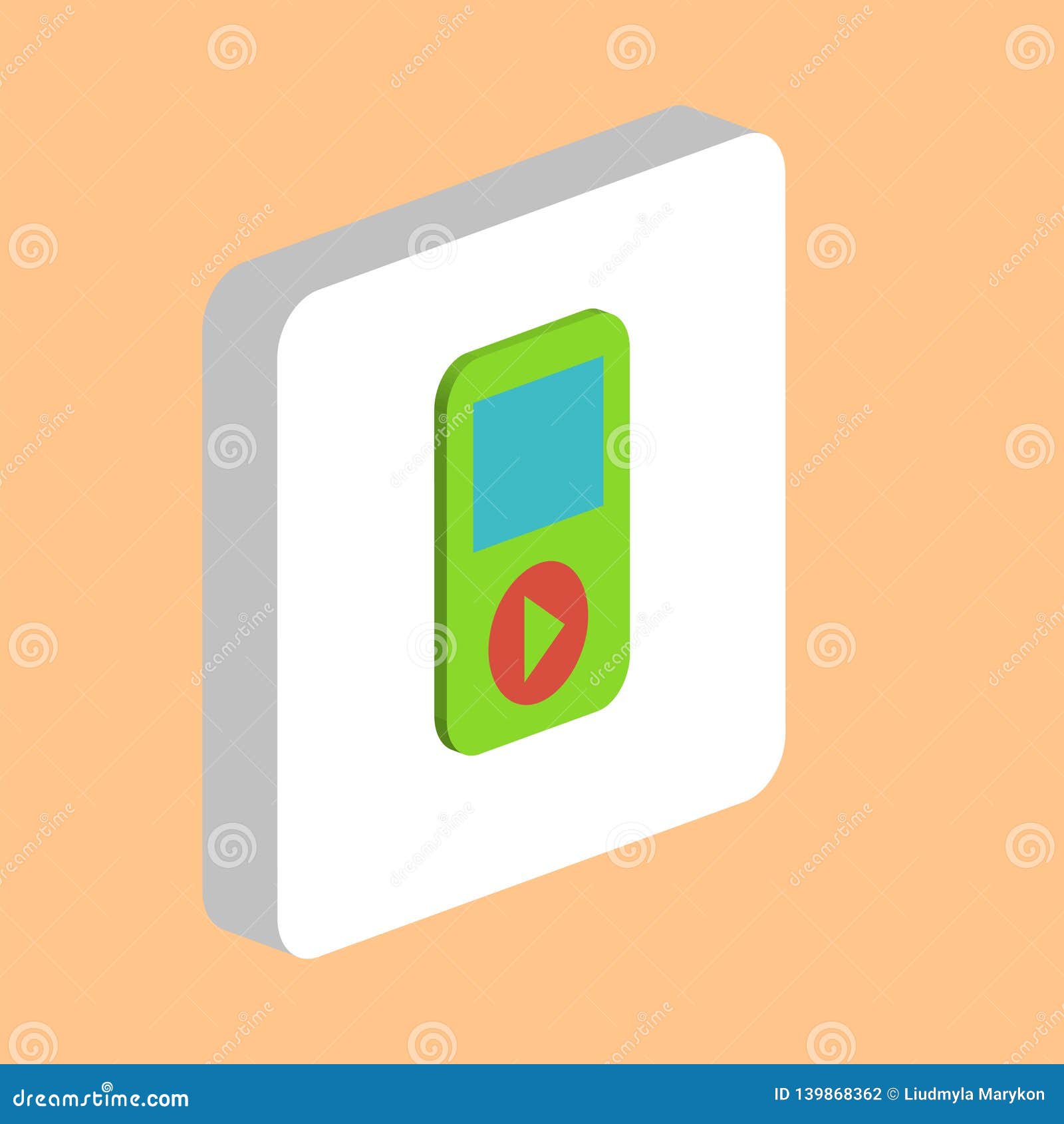 Media Player Computer Symbol Stock Vector - Illustration of drawing ...