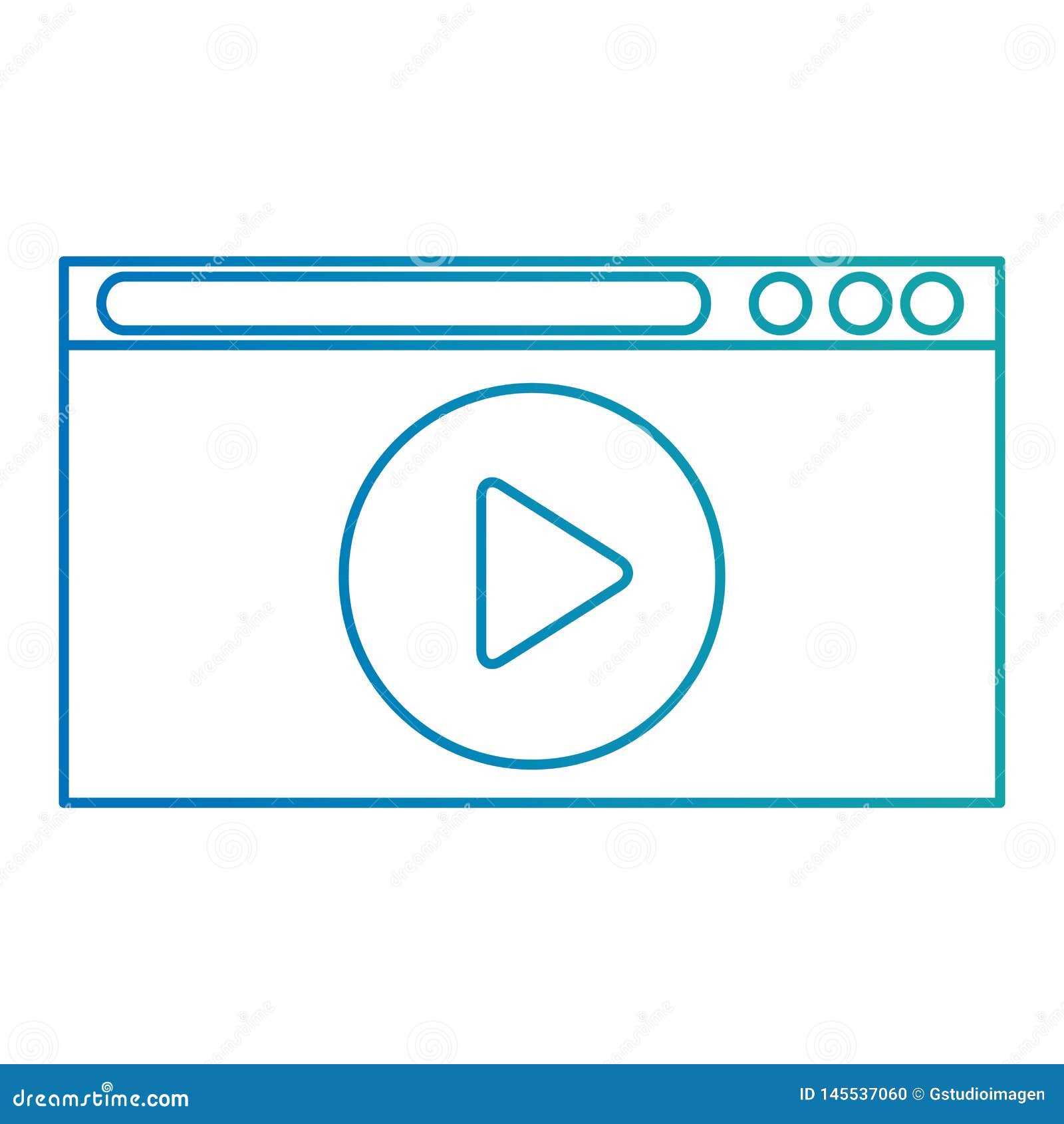 Media player in display stock illustration. Illustration of design ...