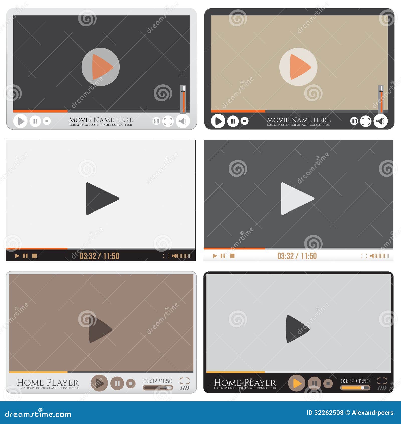 Media player stock vector. Illustration of artist, skin - 32262508