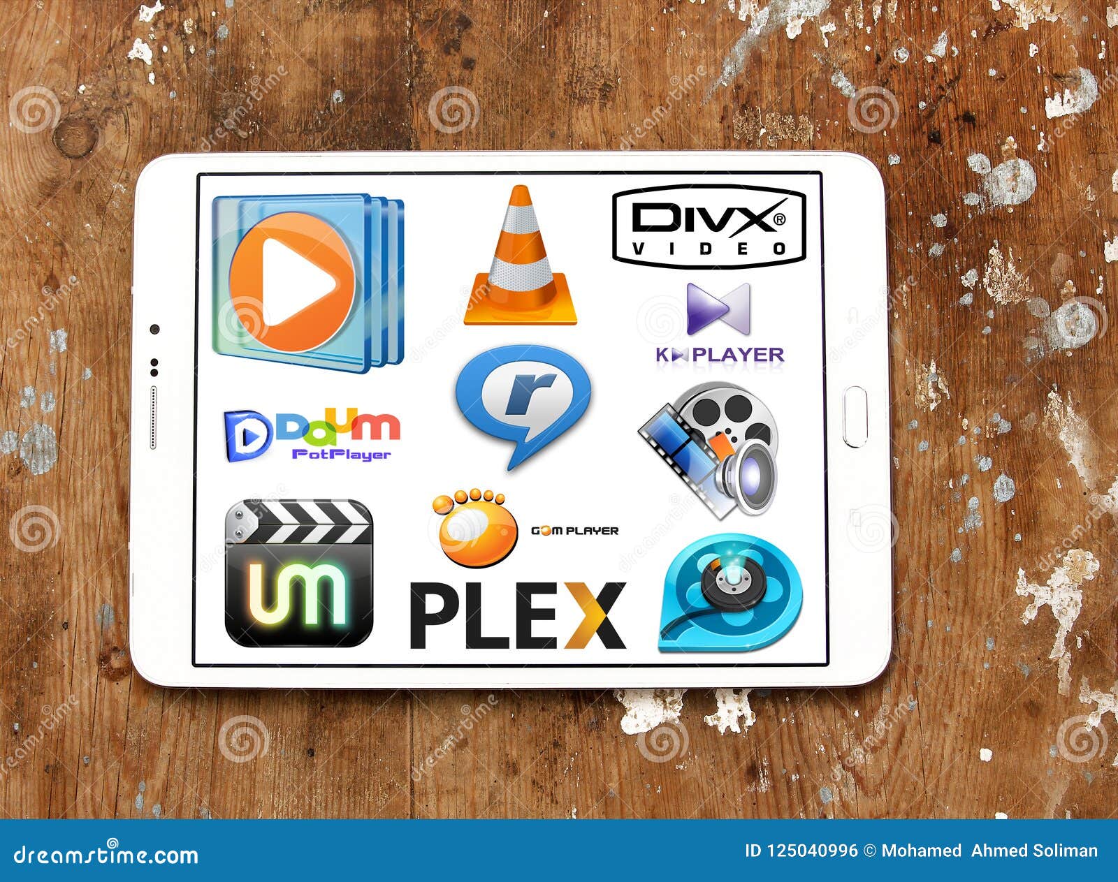 Media Player Programs Icons Editorial Photo - Image of icon, media ...