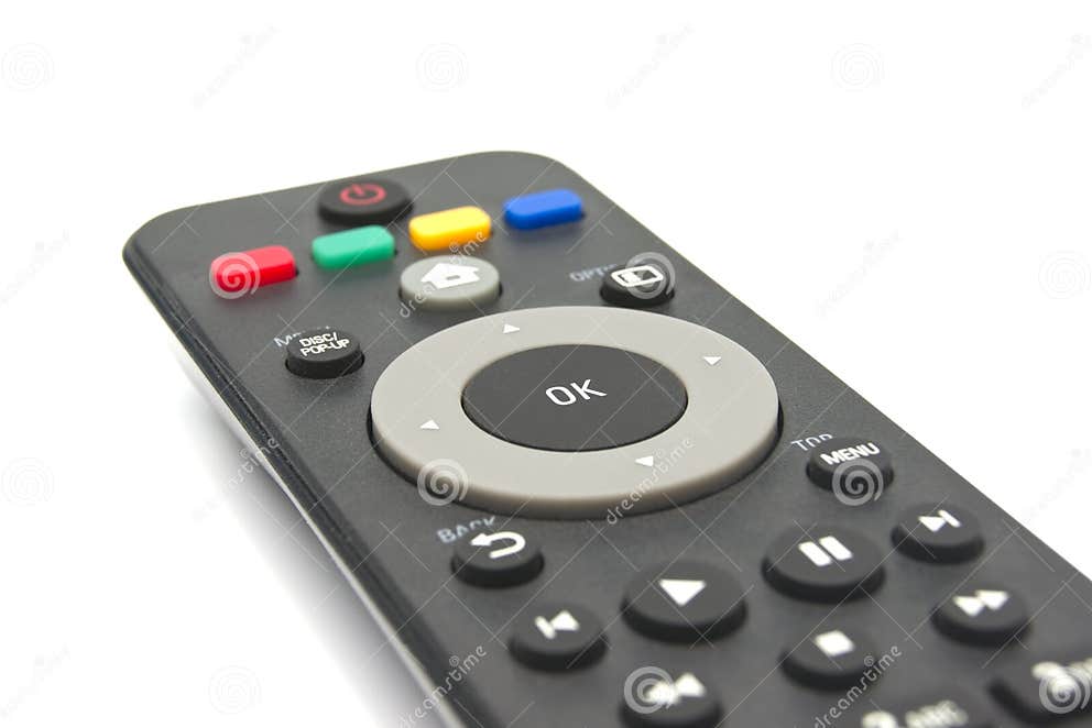 Media Player Remote Control Stock Photo - Image of number, power: 19674588