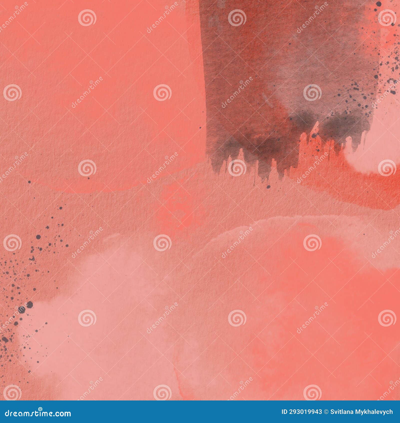 Hand Painted Textured Pink Background Stock Illustration - Illustration ...
